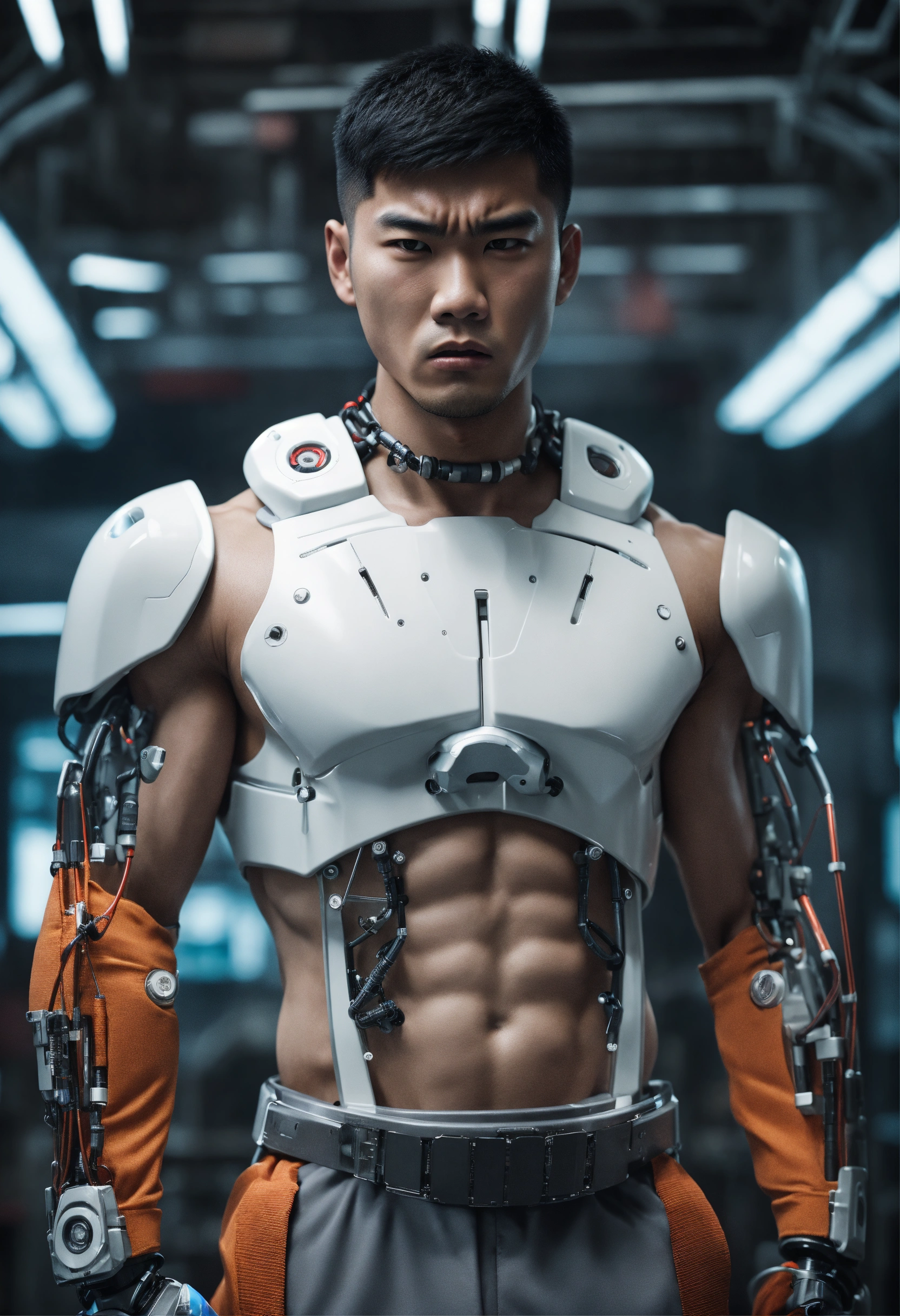 Lexica - A realistic half body photo of an Asian 20-year-old man with a ...