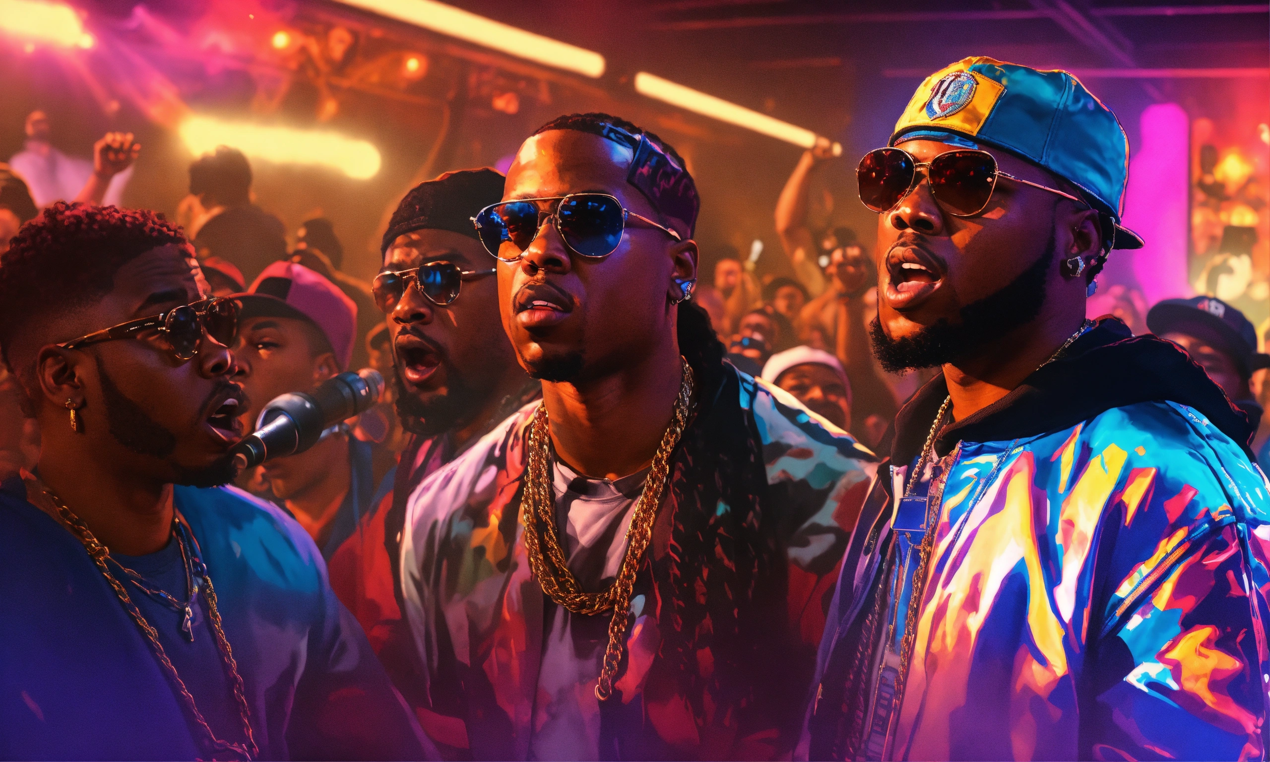 Lexica - Pop art, hyperrealist portrait of battle rapper "Geechi Gotti ...