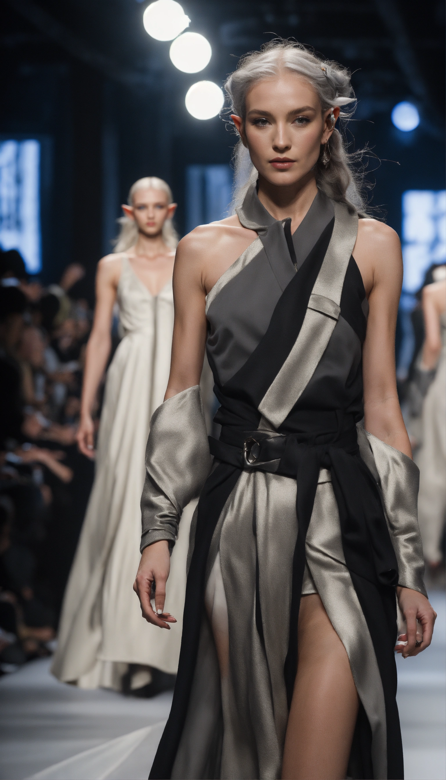 Lexica - Lothlorien neutral gender elves walking runway during elvin ...