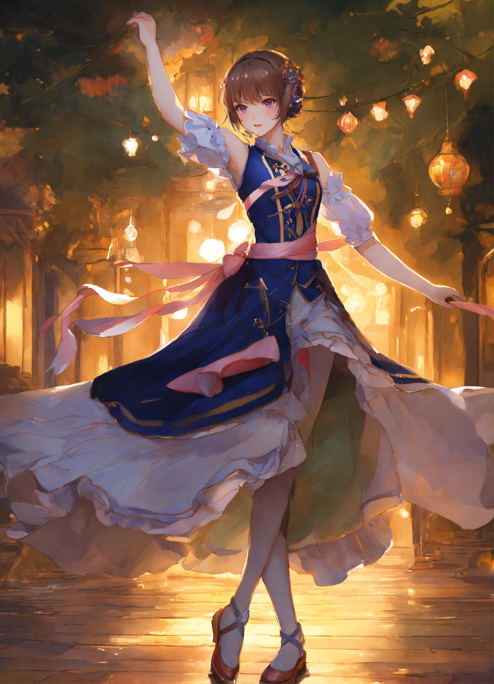 Lexica - A dancing girl, a detailed painting by Julia Wannabe, featured ...