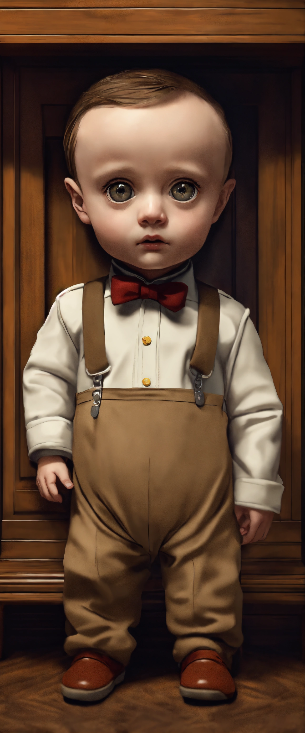 Lexica - Hannibal Lecter as a cute baby, cartoon effect, very big eyes ...