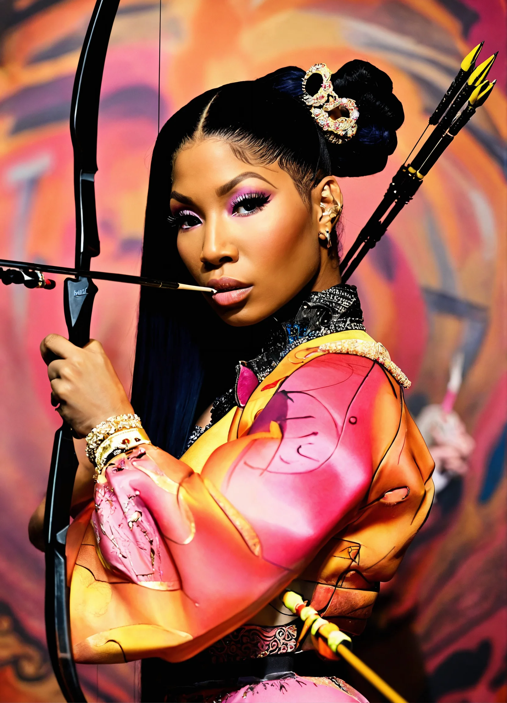 Lexica - Nicki Minaj practices calligraphy and archery, her focus ...