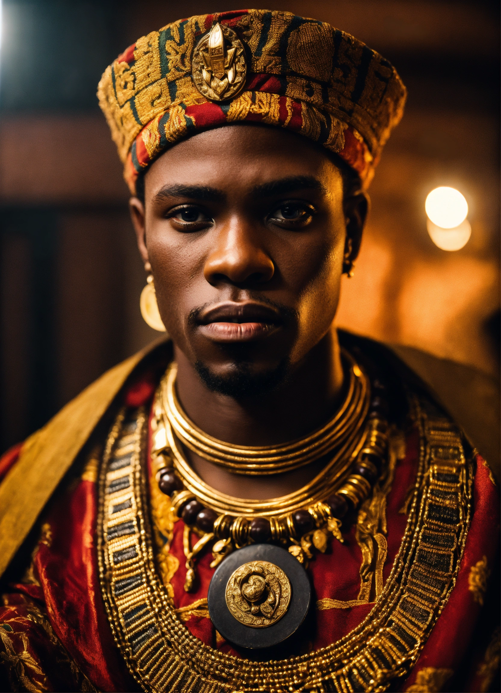 Lexica - Close up portrait Photography, of a African prince, an ...