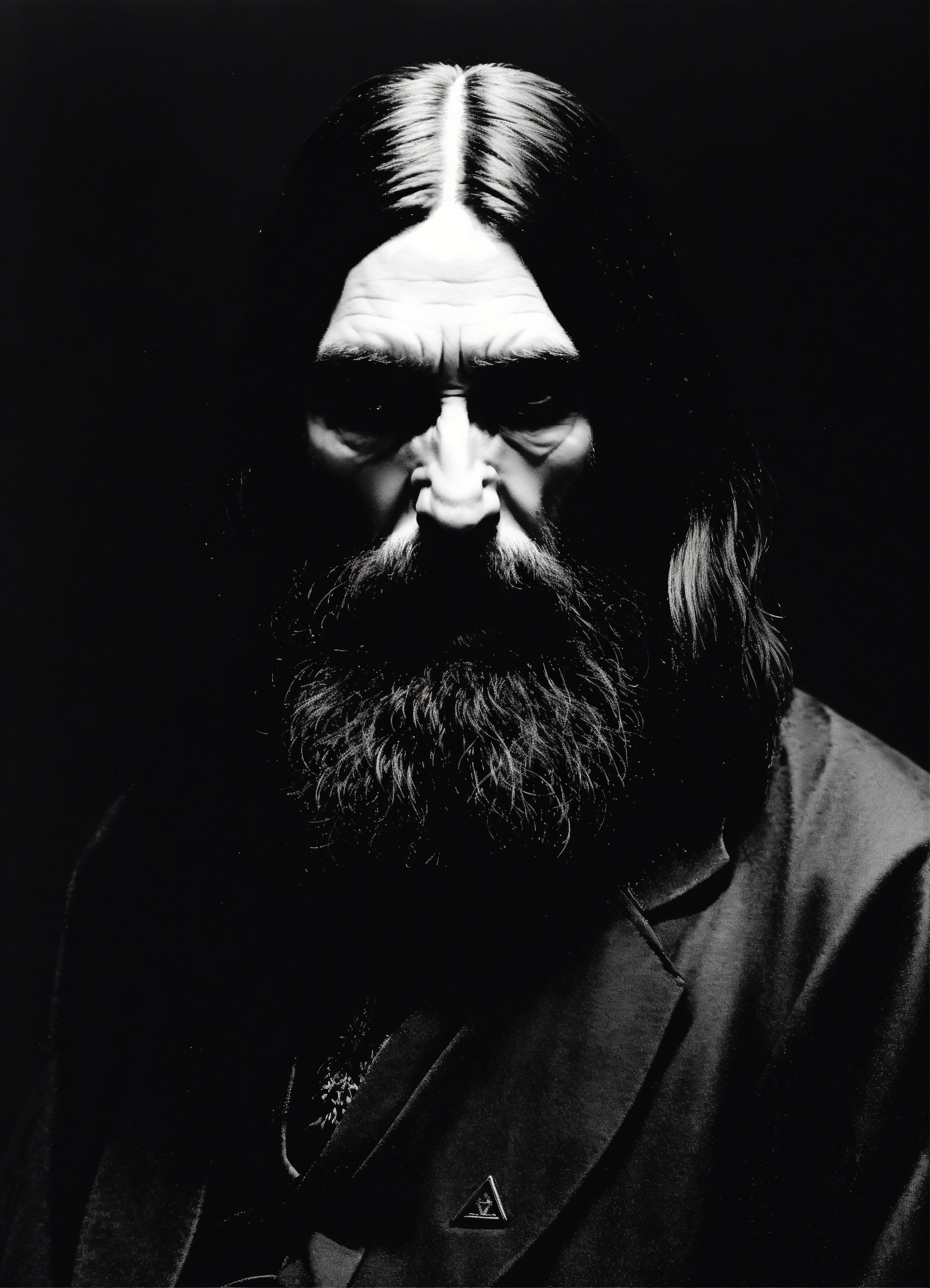 Lexica - Grigori Rasputin with a devil effect in the dark