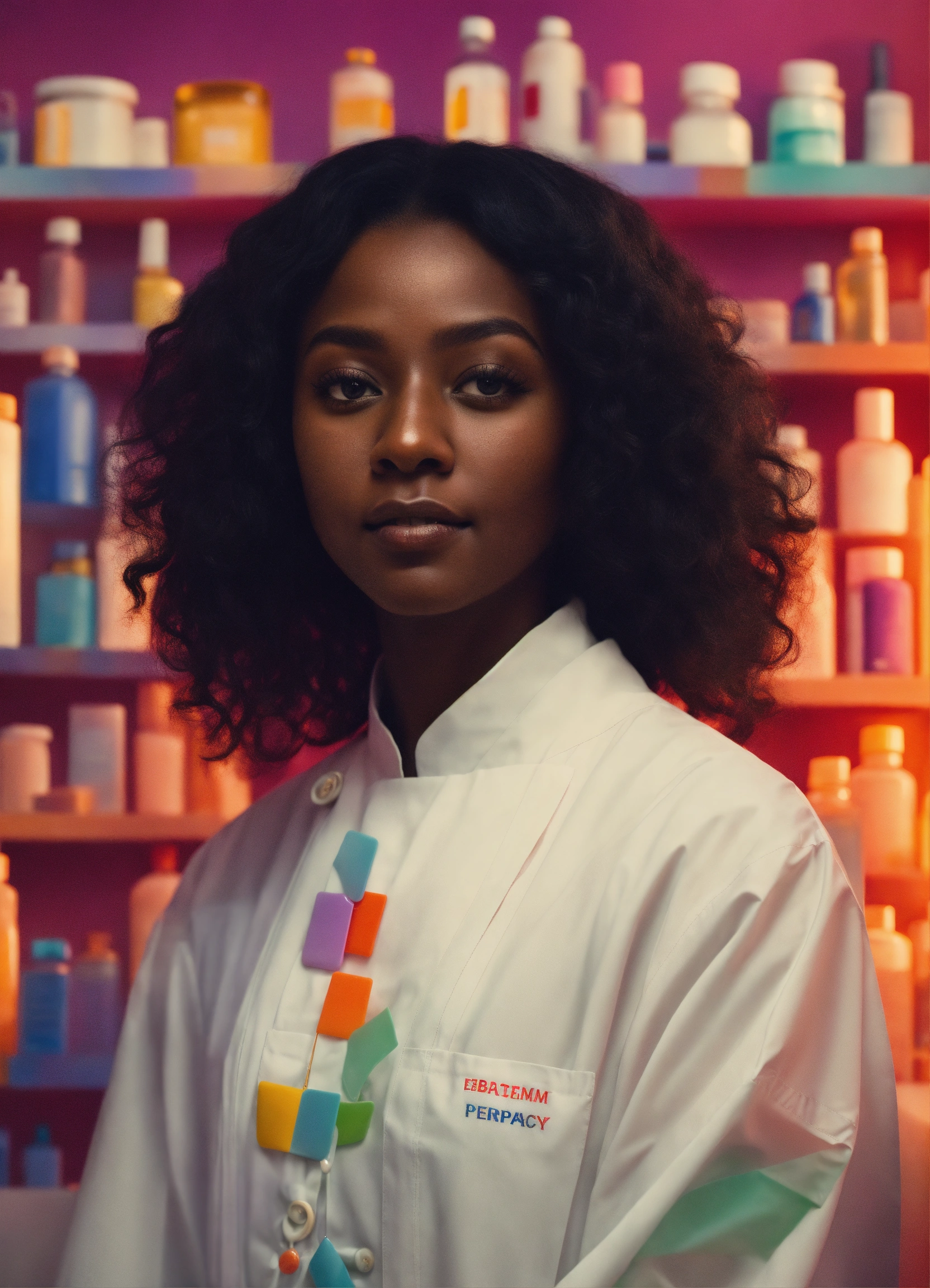 Lexica - A dark-skinned pharmacist with a clean face and well-trimmed ...