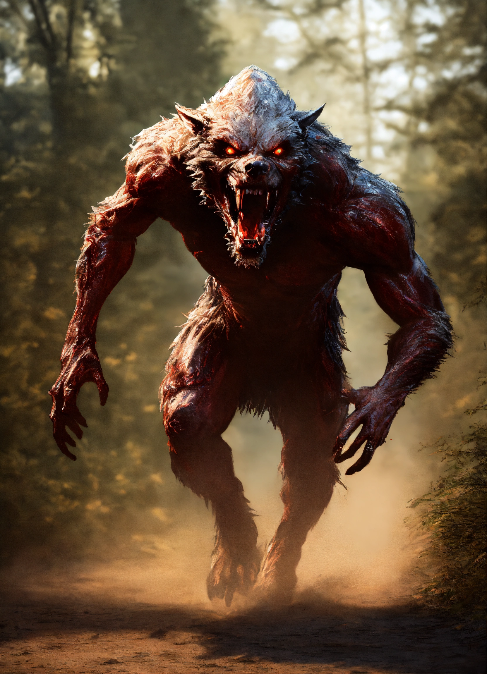 Lexica - Terrifying SKINWALKER Running In Ultra Realistic Style