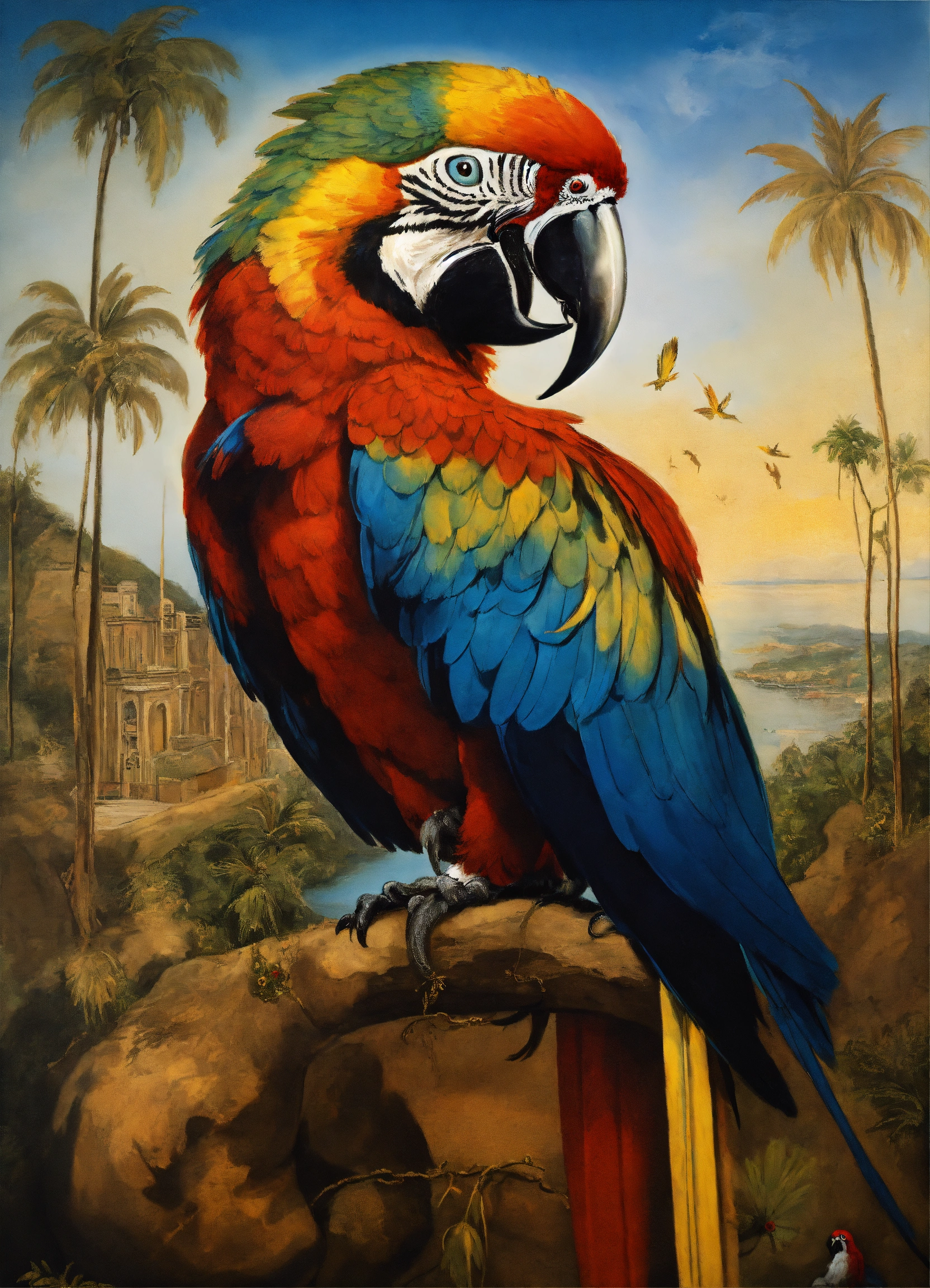 Lexica - True macaw of Puerto Rico painted by Salvador dali