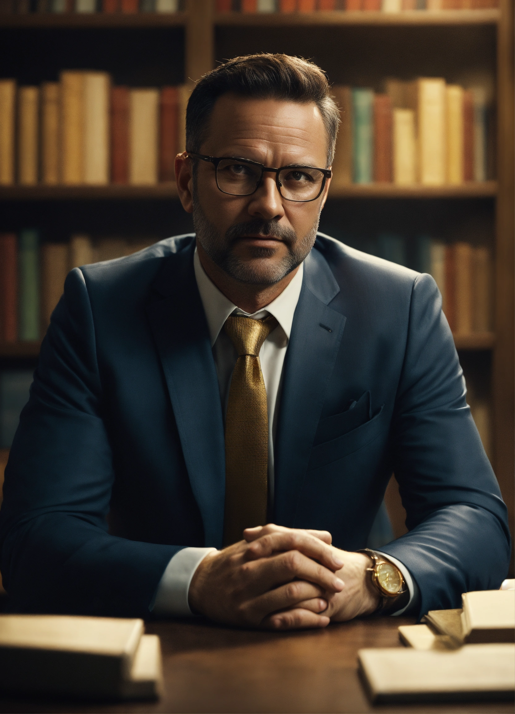 Lexica - A handsome 45-year-old businessman with a reassuring look ...