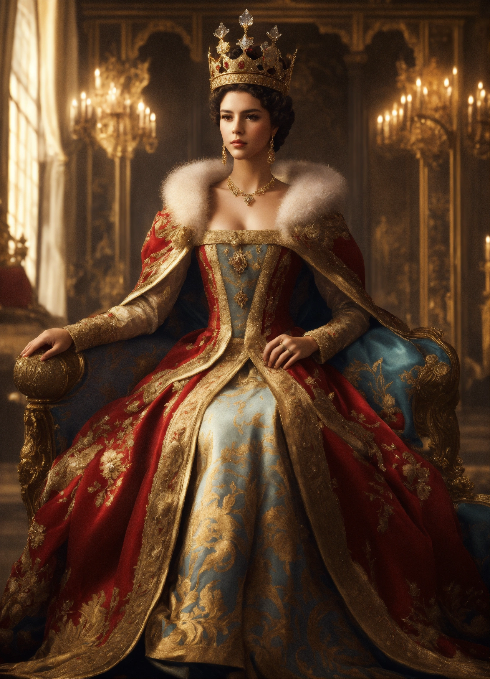 Lexica - Queen, old times,realistic,4k,detailed, kingdom, clear faces ...