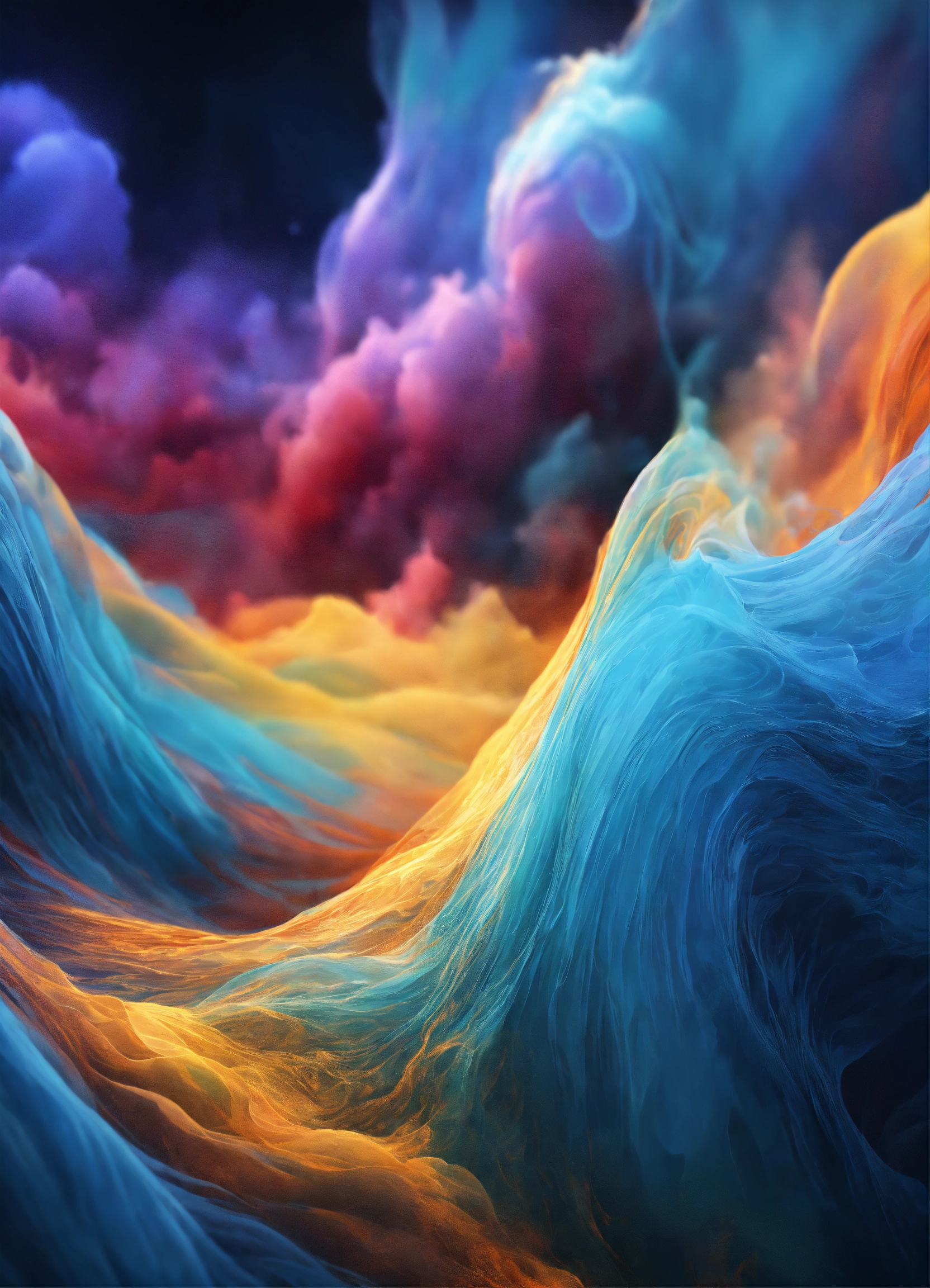 Lexica - Multicolor vibration waves, fantasy, beautiful, abstract ...