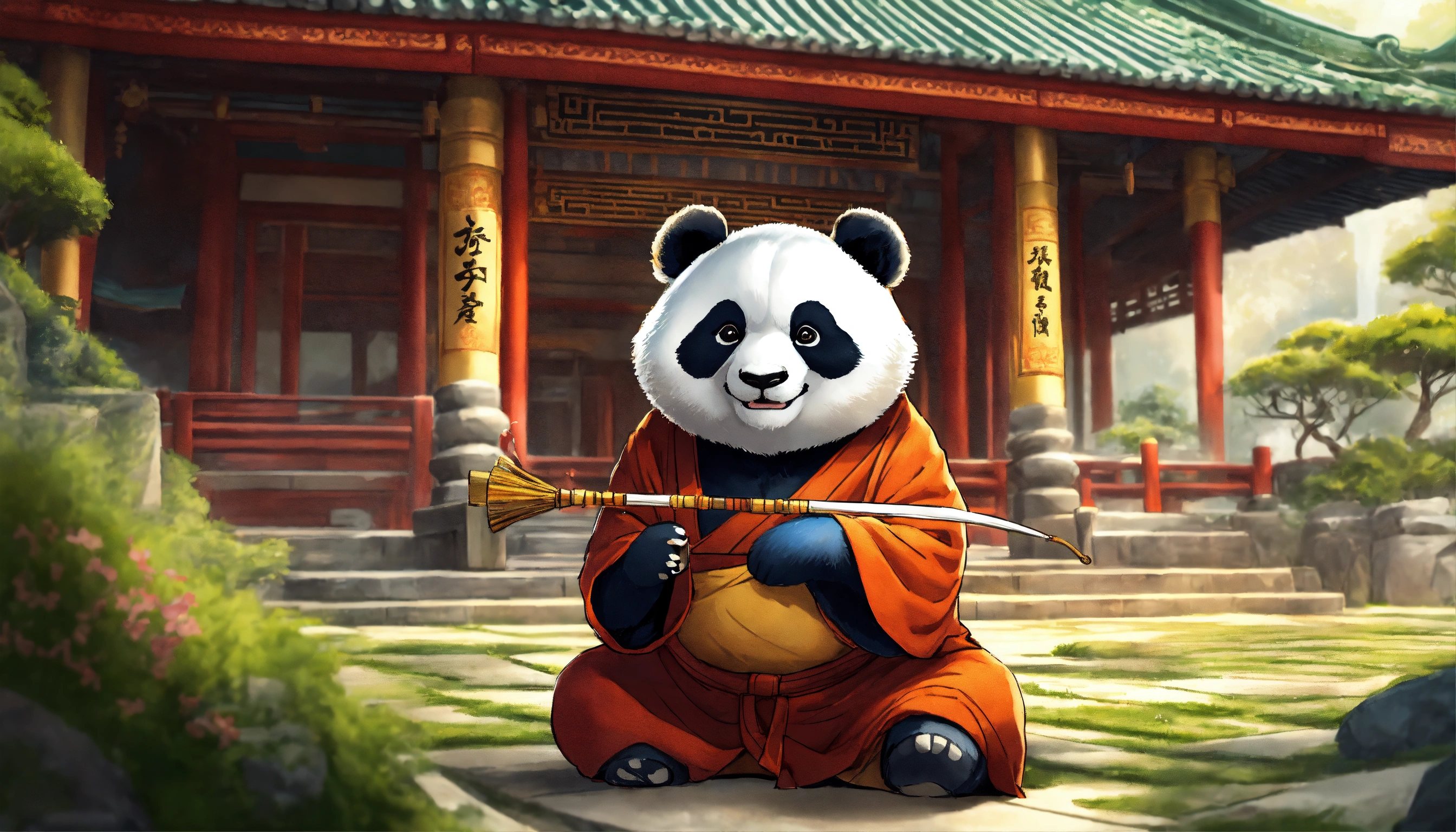 Lexica - Masterpiece, best quality, an anthropomorphic panda wearing a ...