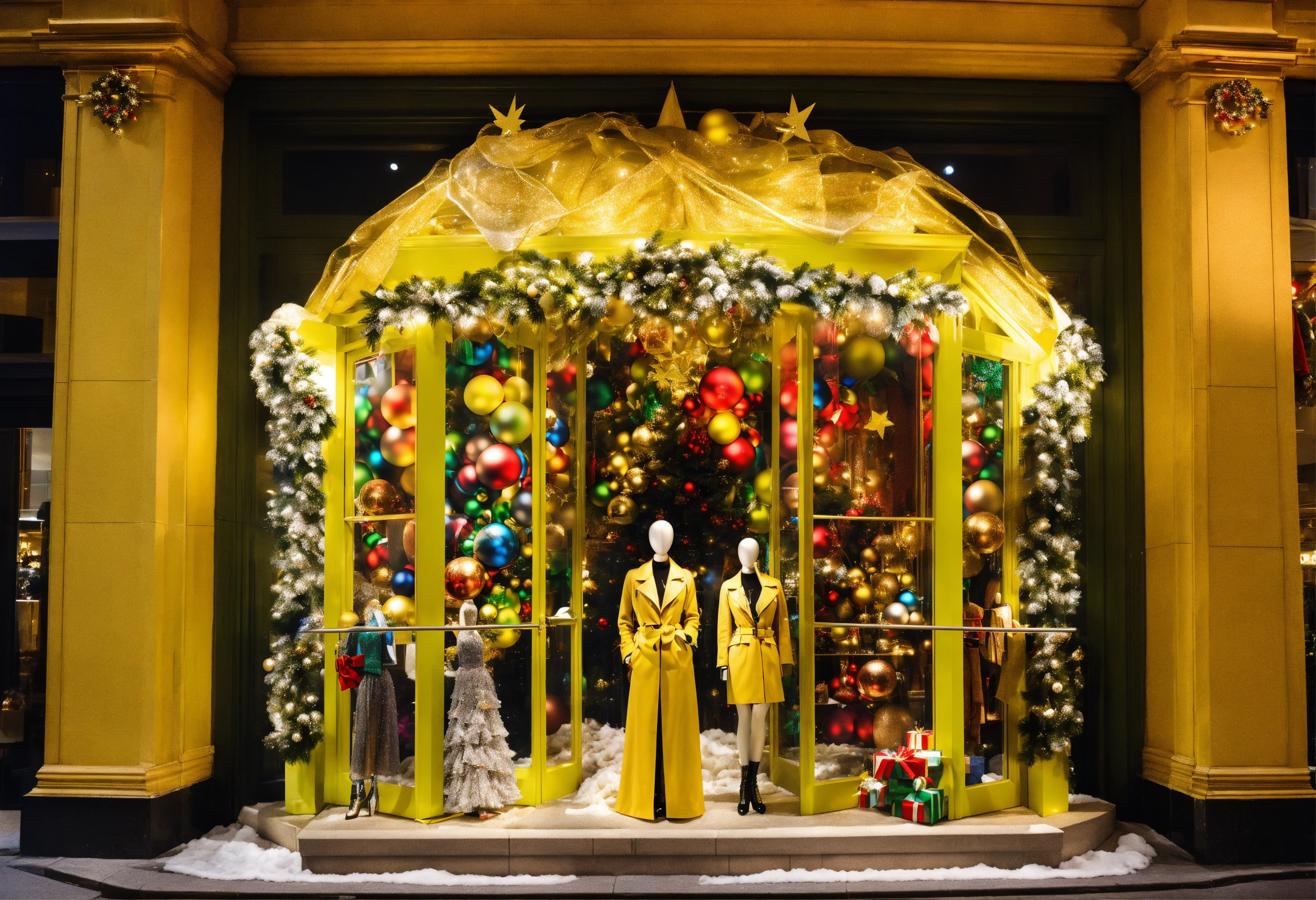 Lexica - A 90s inspired christmas window display for Bergdorf's