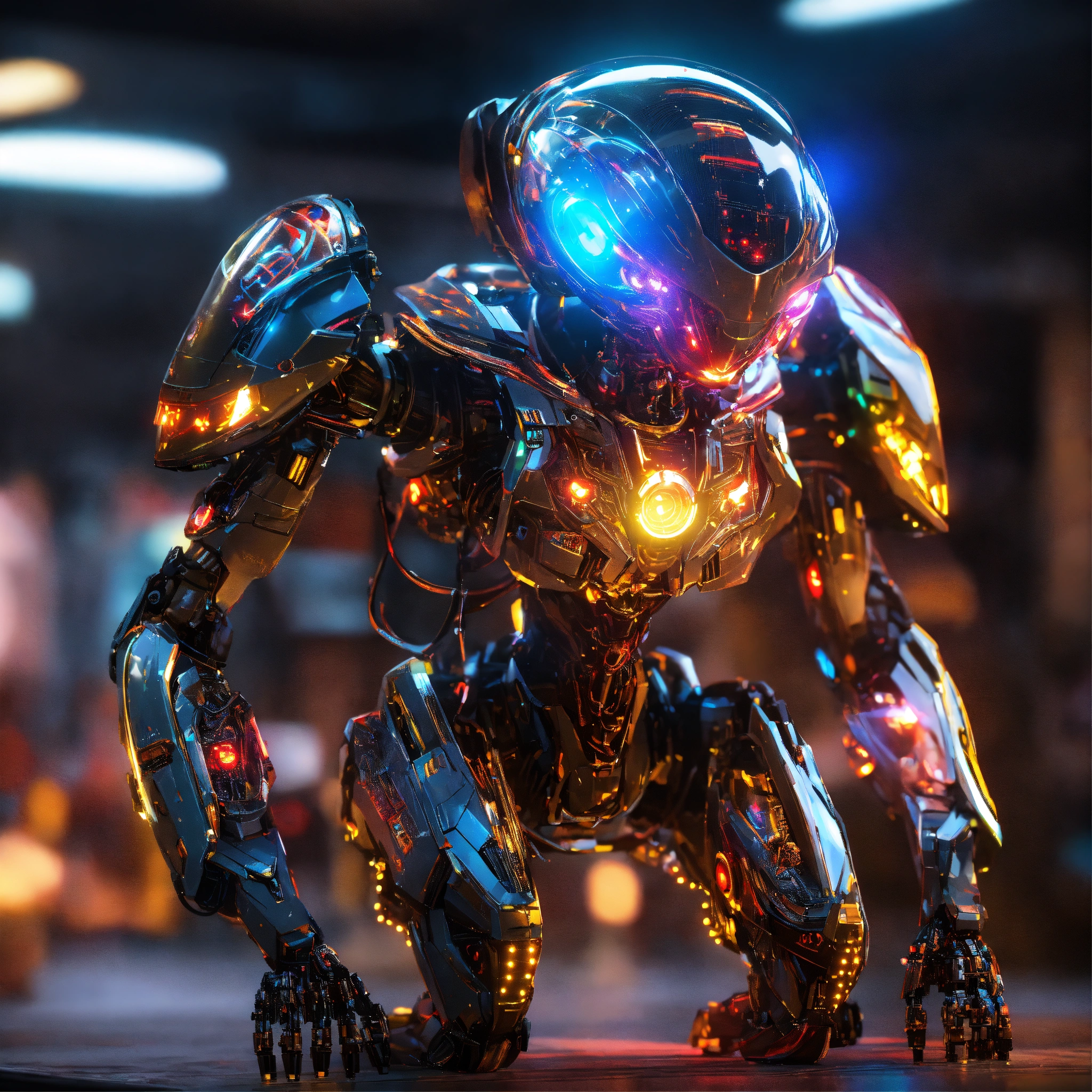 Lexica - Badass translucent polycarbonate robot that looks like an ...