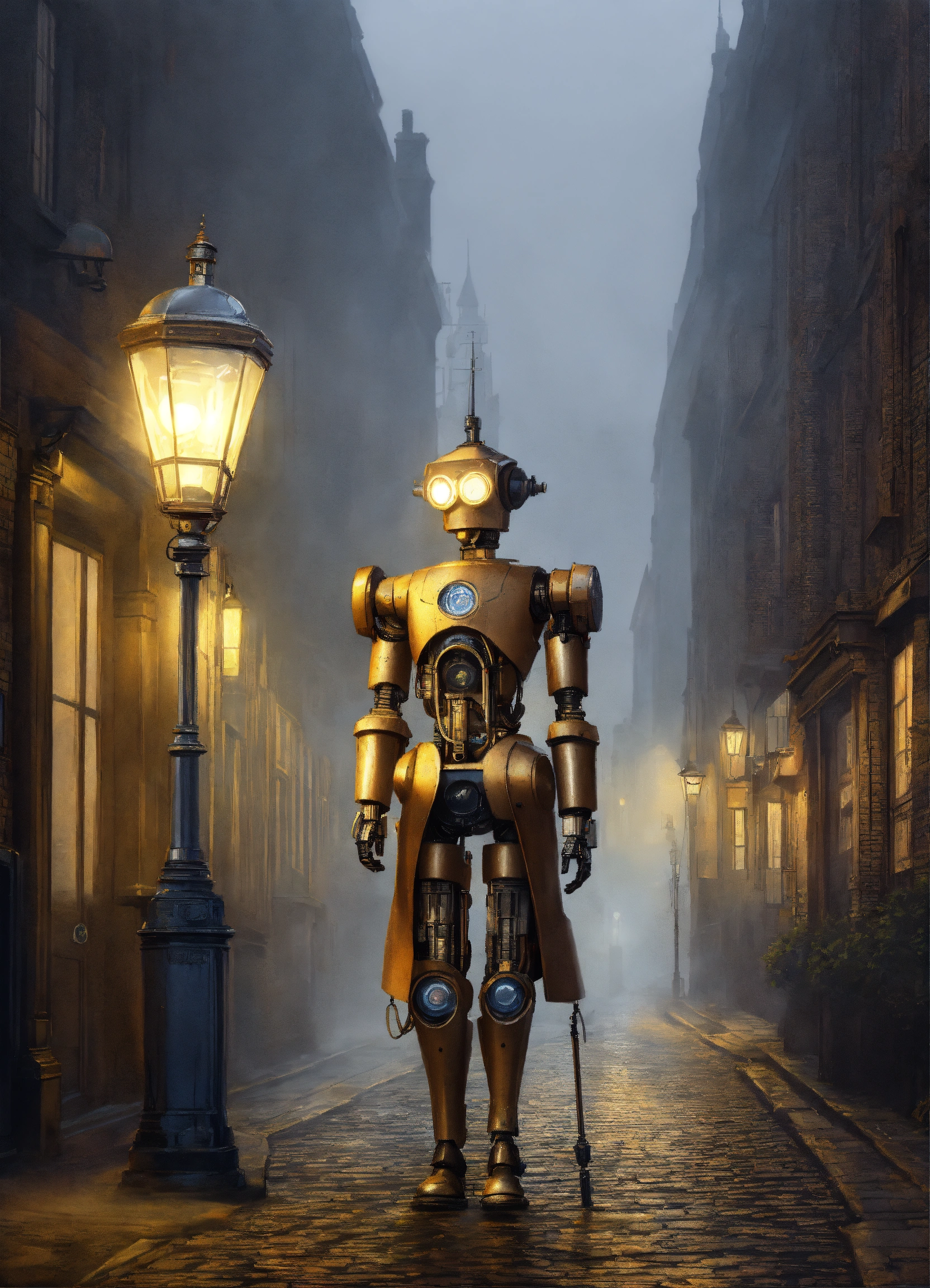 Lexica - Victorian futuristic robot android detective ,robotic suite ...