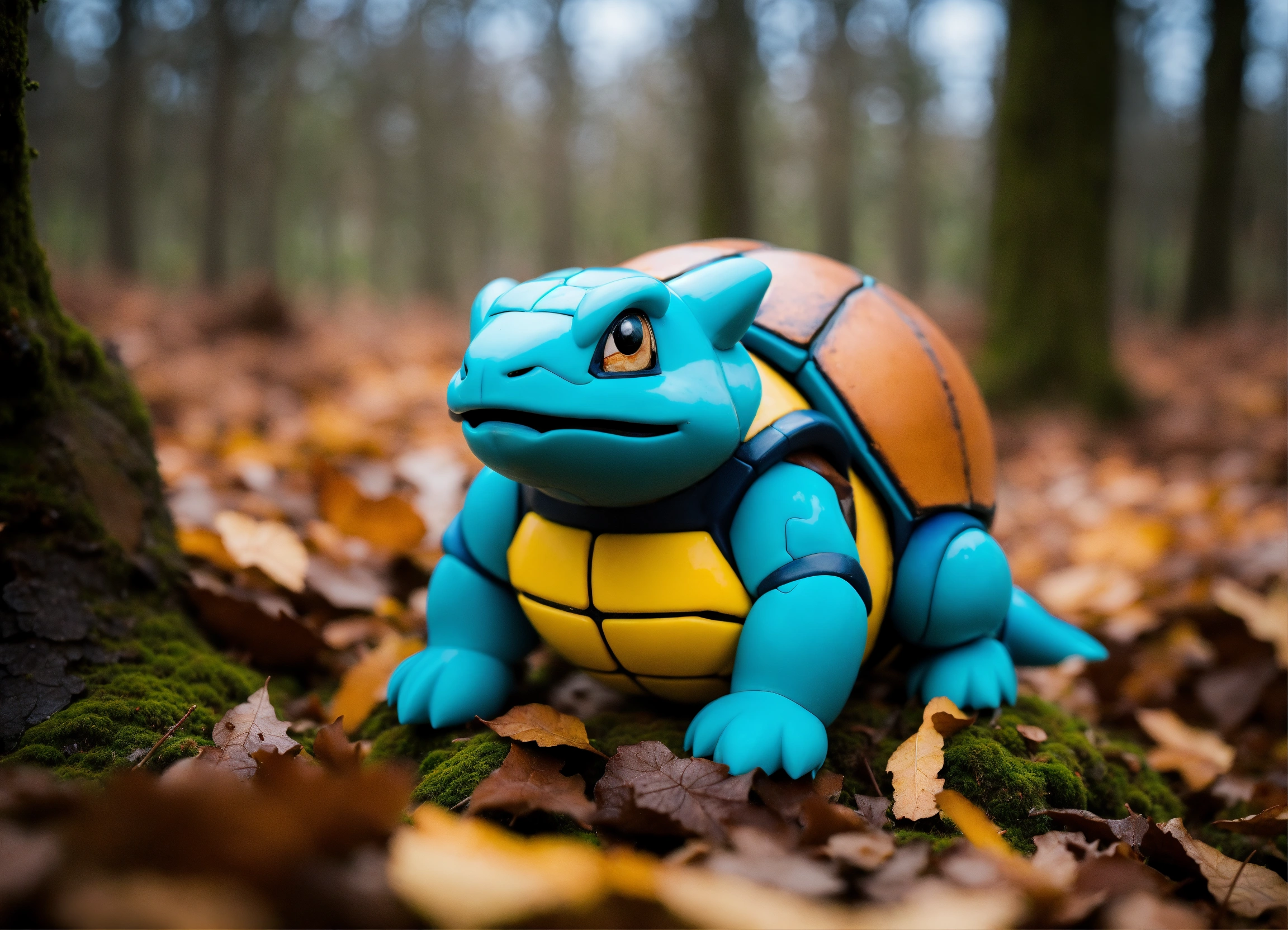 Lexica - Minimal, cinematic, a realistic blastoise pokemon among the ...