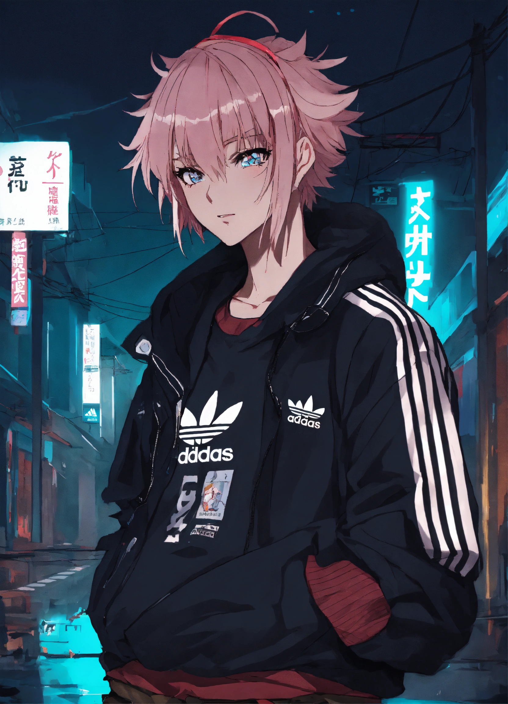 Lexica - Adidas, anime style, street, dark