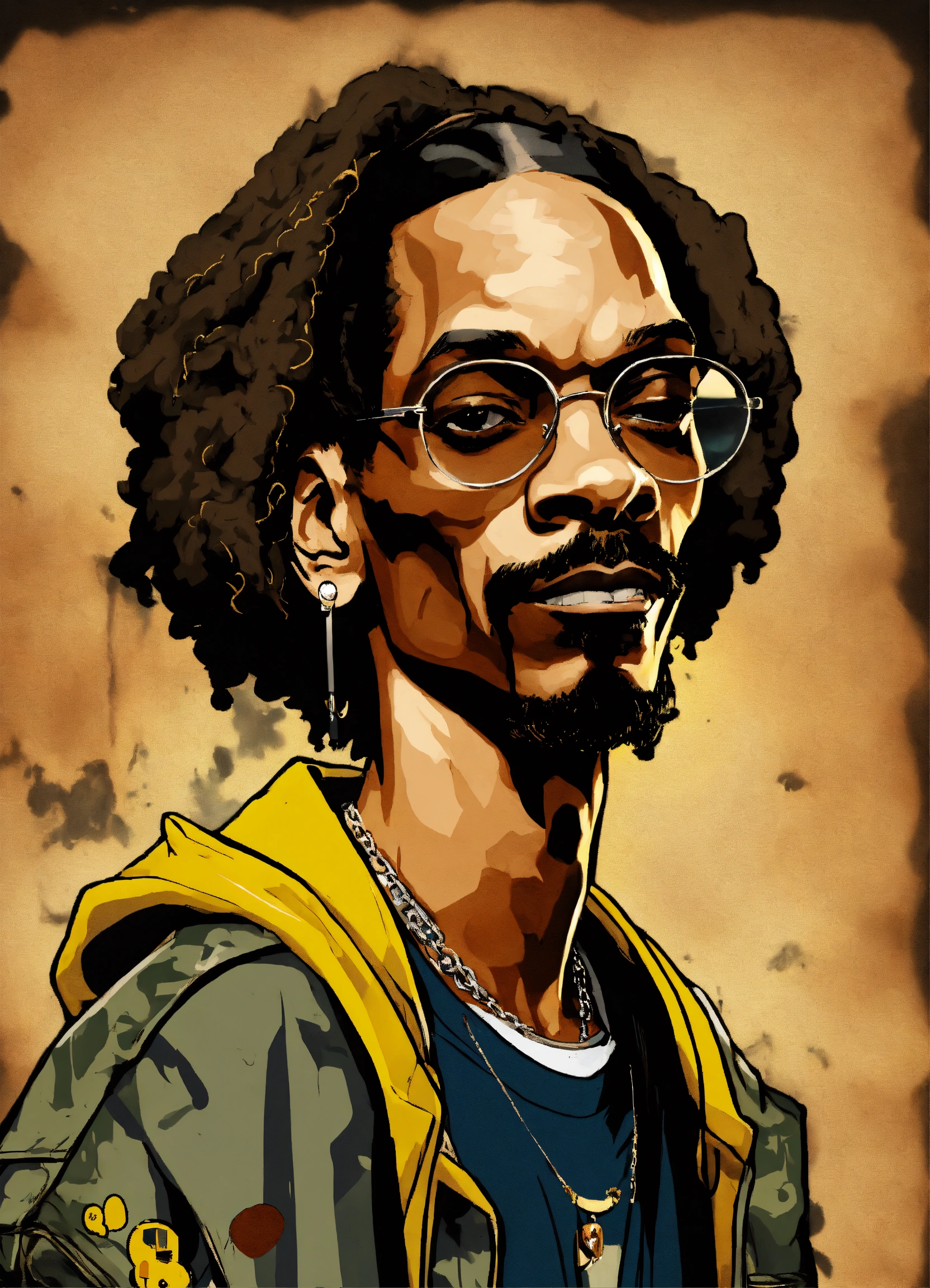 Lexica - Hip hop art style snoop dog boondocks full body