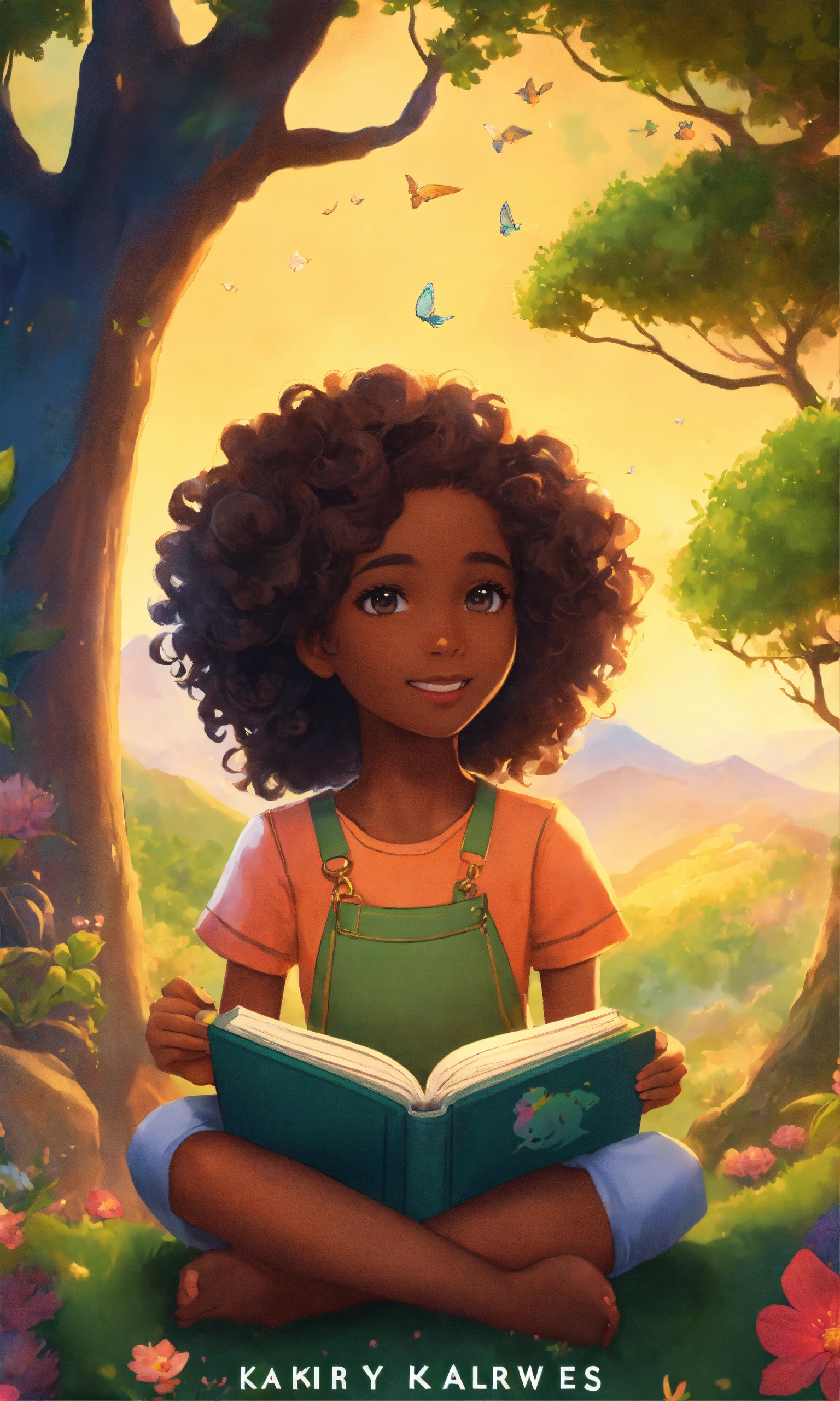 Lexica - Cover for a children's book, without text and must portray the ...