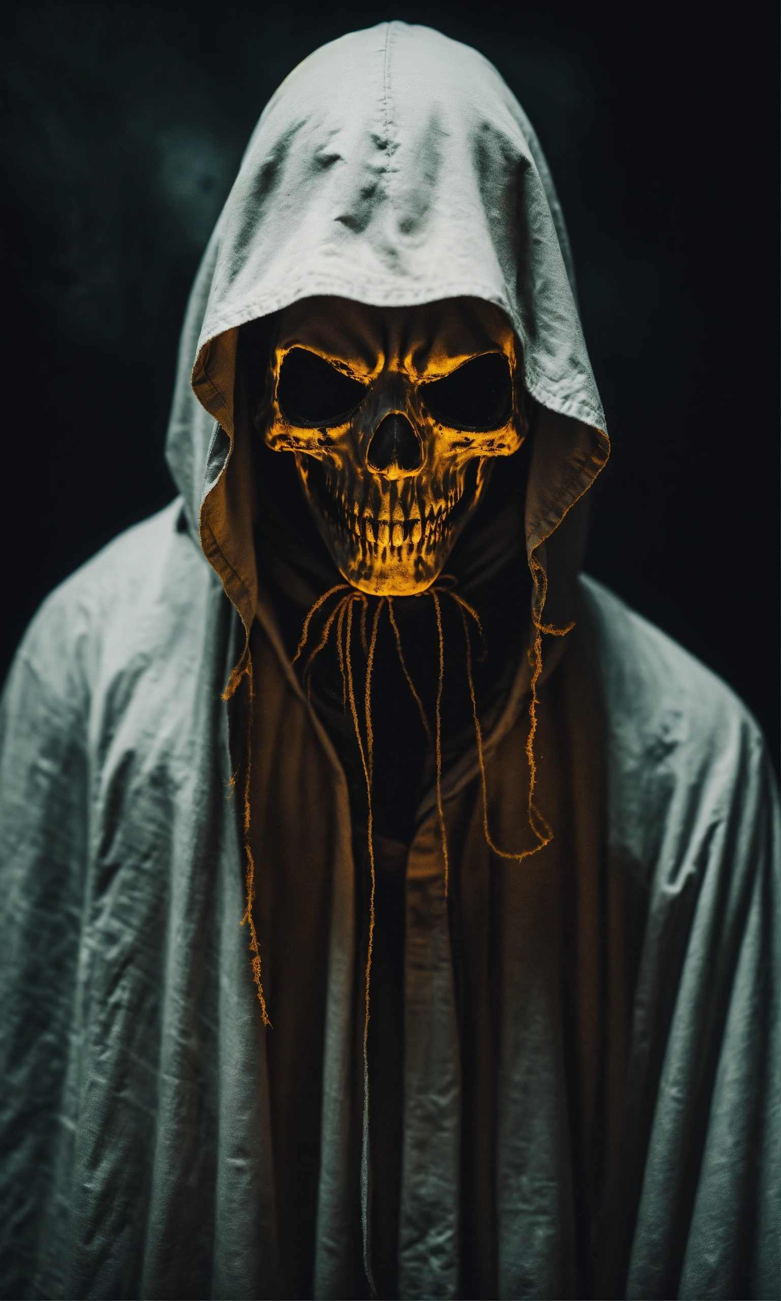 Lexica - Portrait of a scary ghost with hood