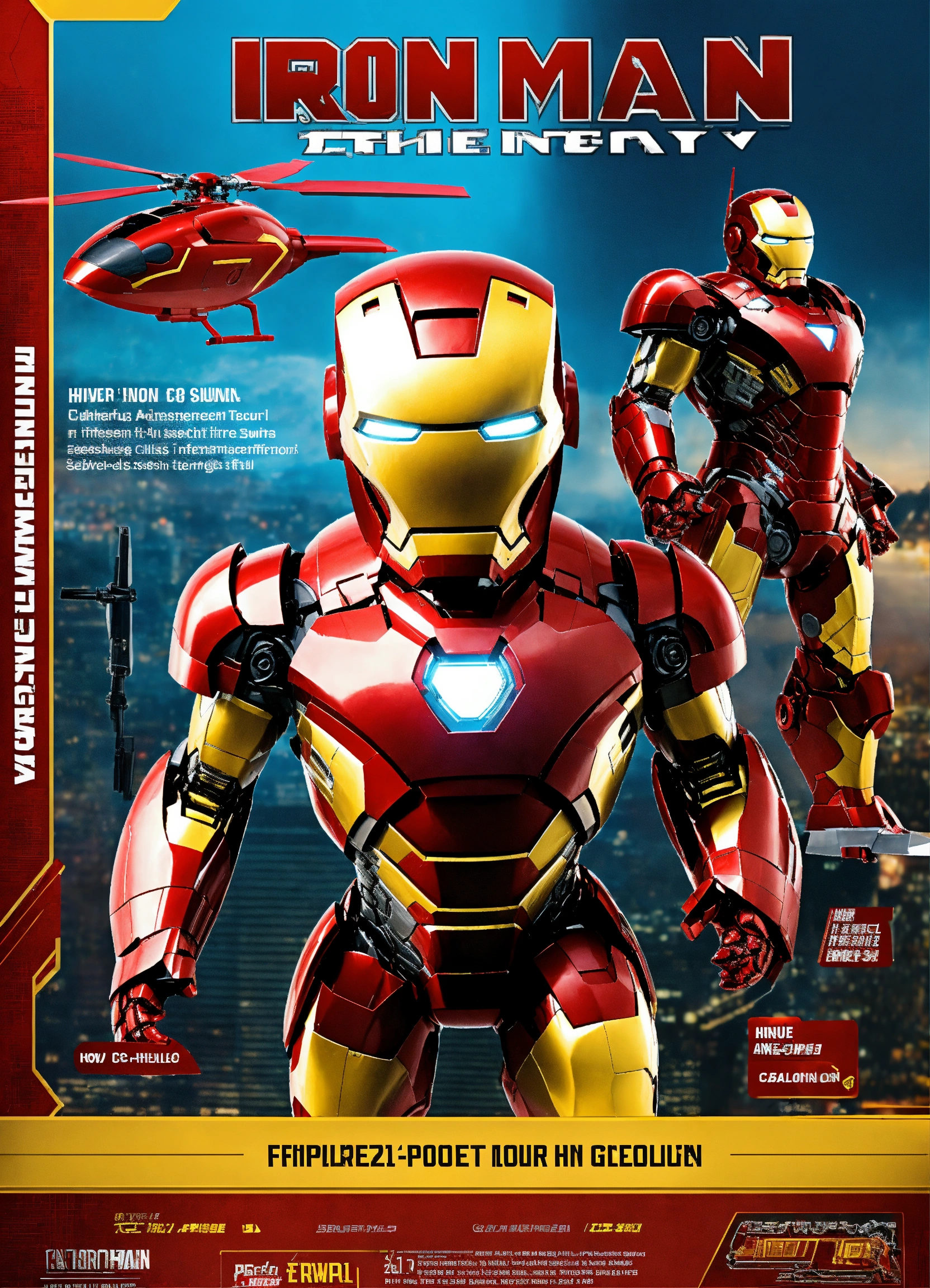 Lexica - Design a high-tech helicopter for Iron Man that seamlessly ...