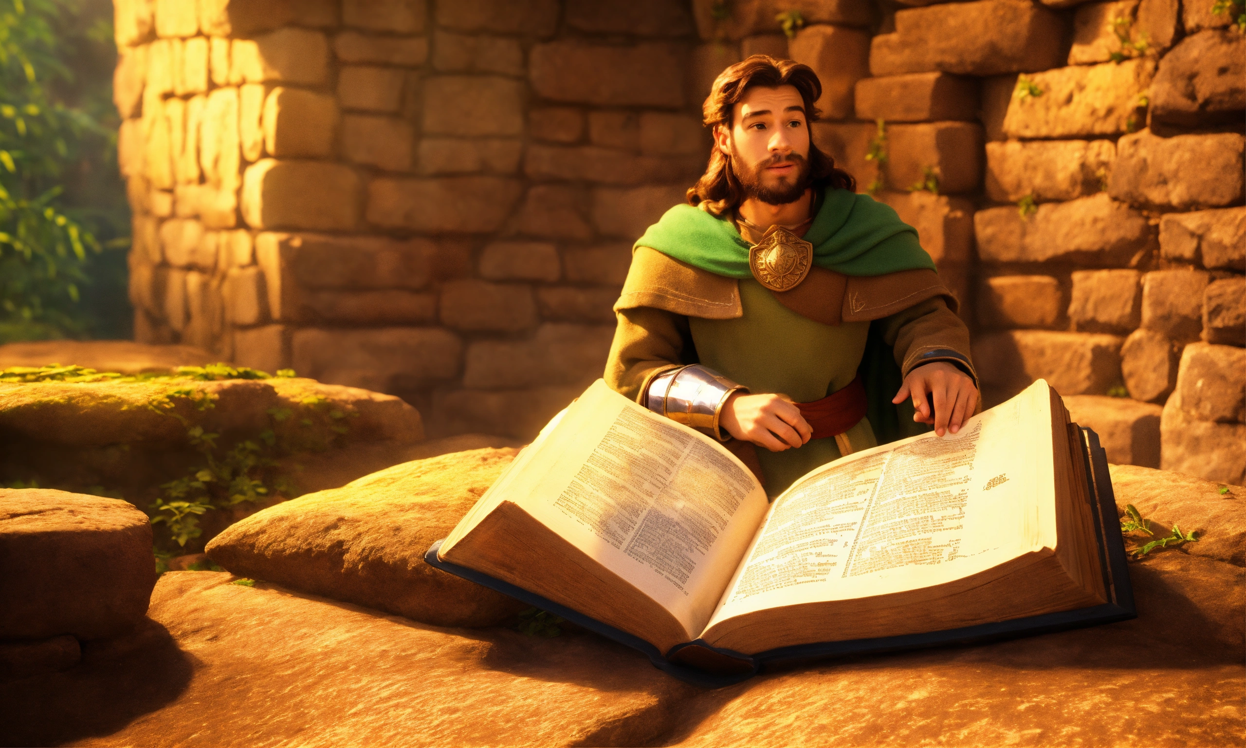 Lexica - Bible book animate wall disney 8k