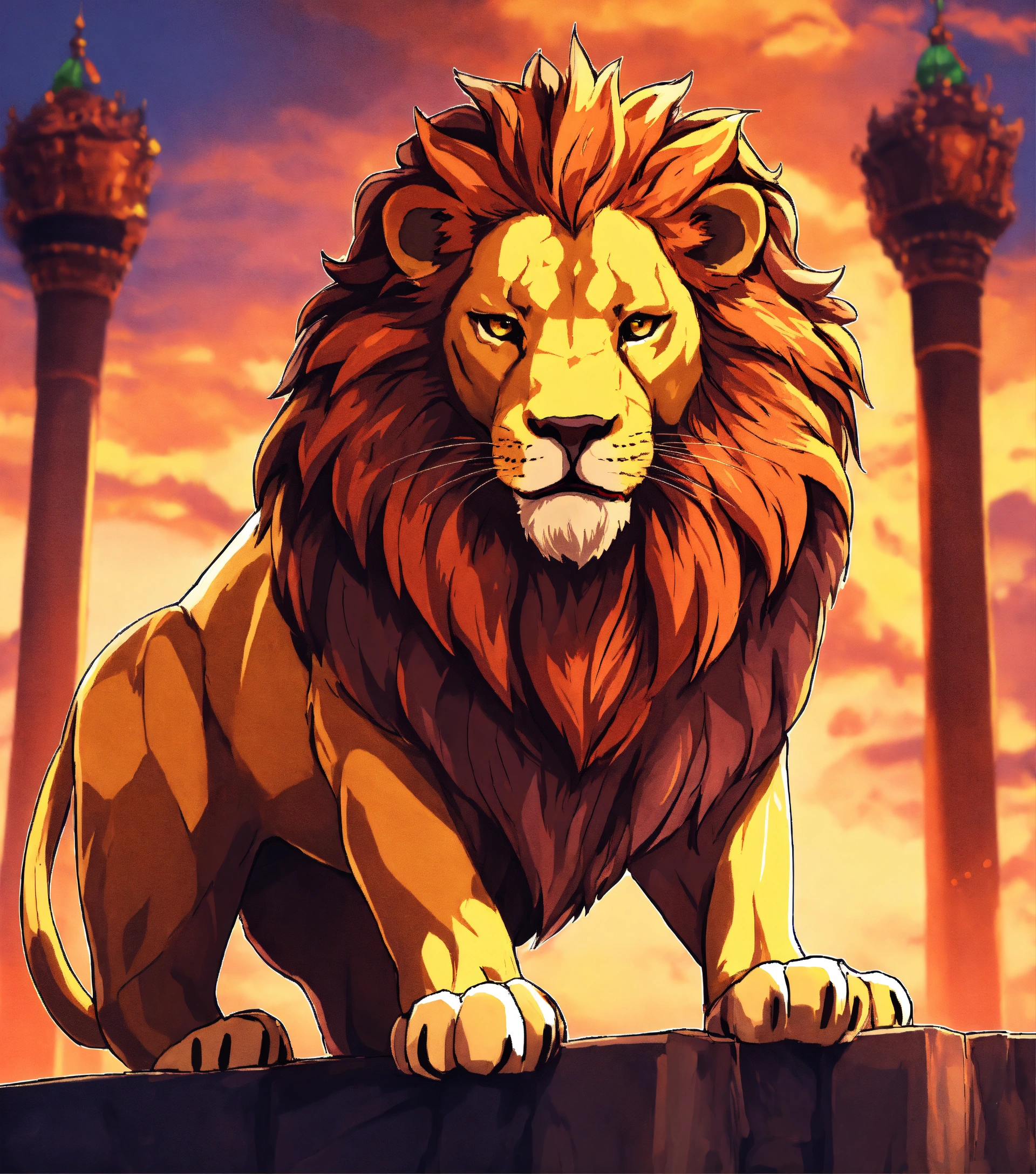 Lexica - Lion of juda, anime, 8k, sticker