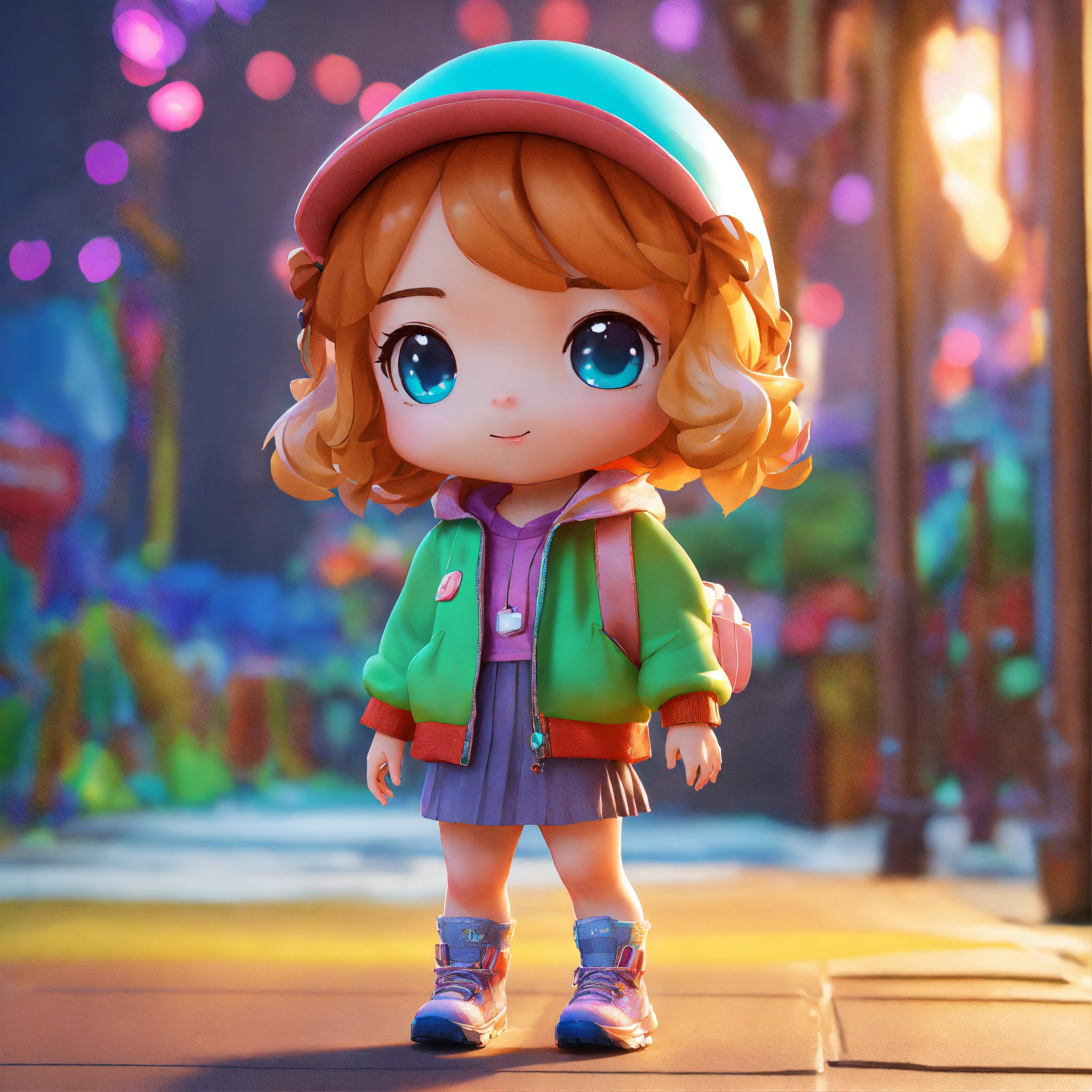 Lexica - 4d photographic image of full body image of a cute little ...