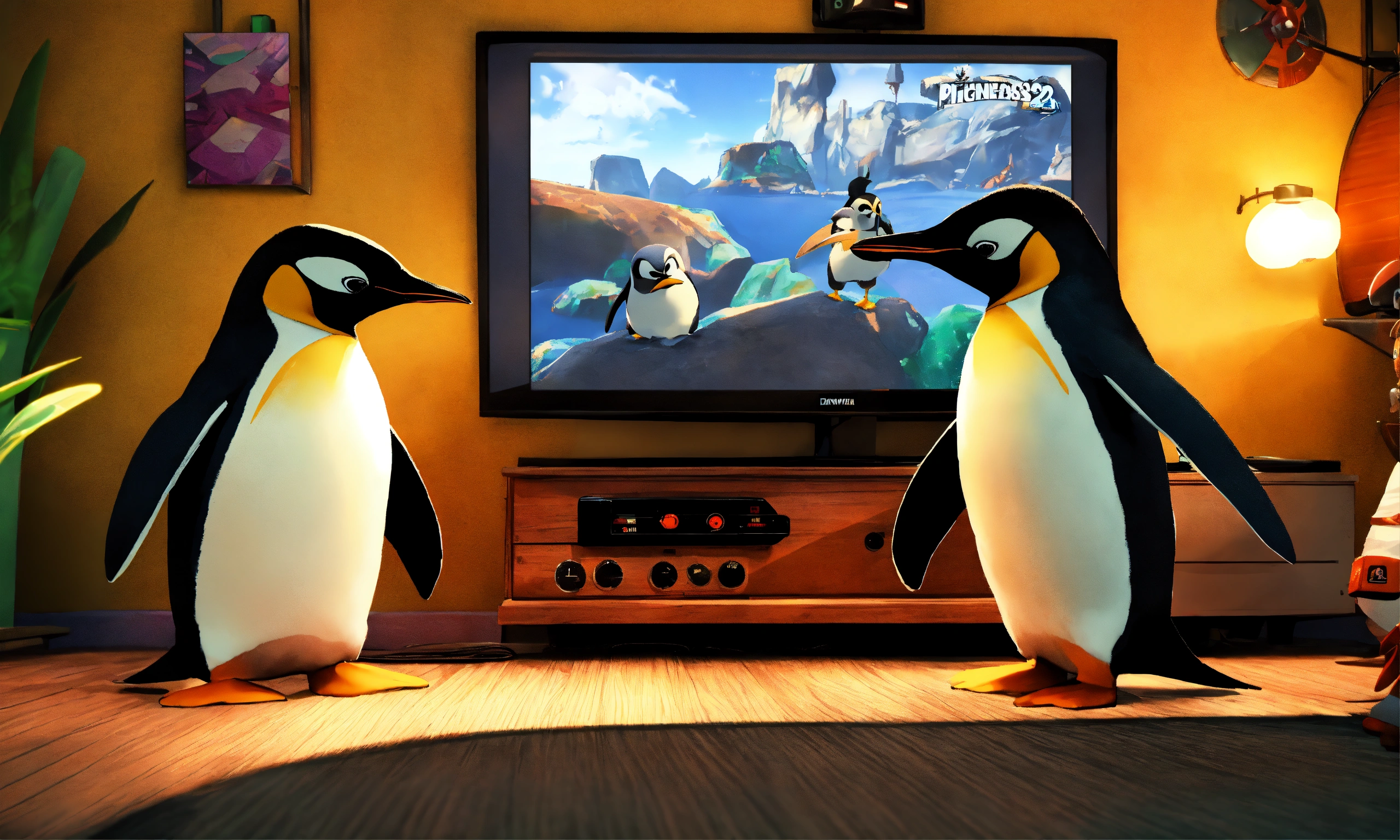 Lexica - A YouTube thumbnail of Three Penguins in the style of penguins ...
