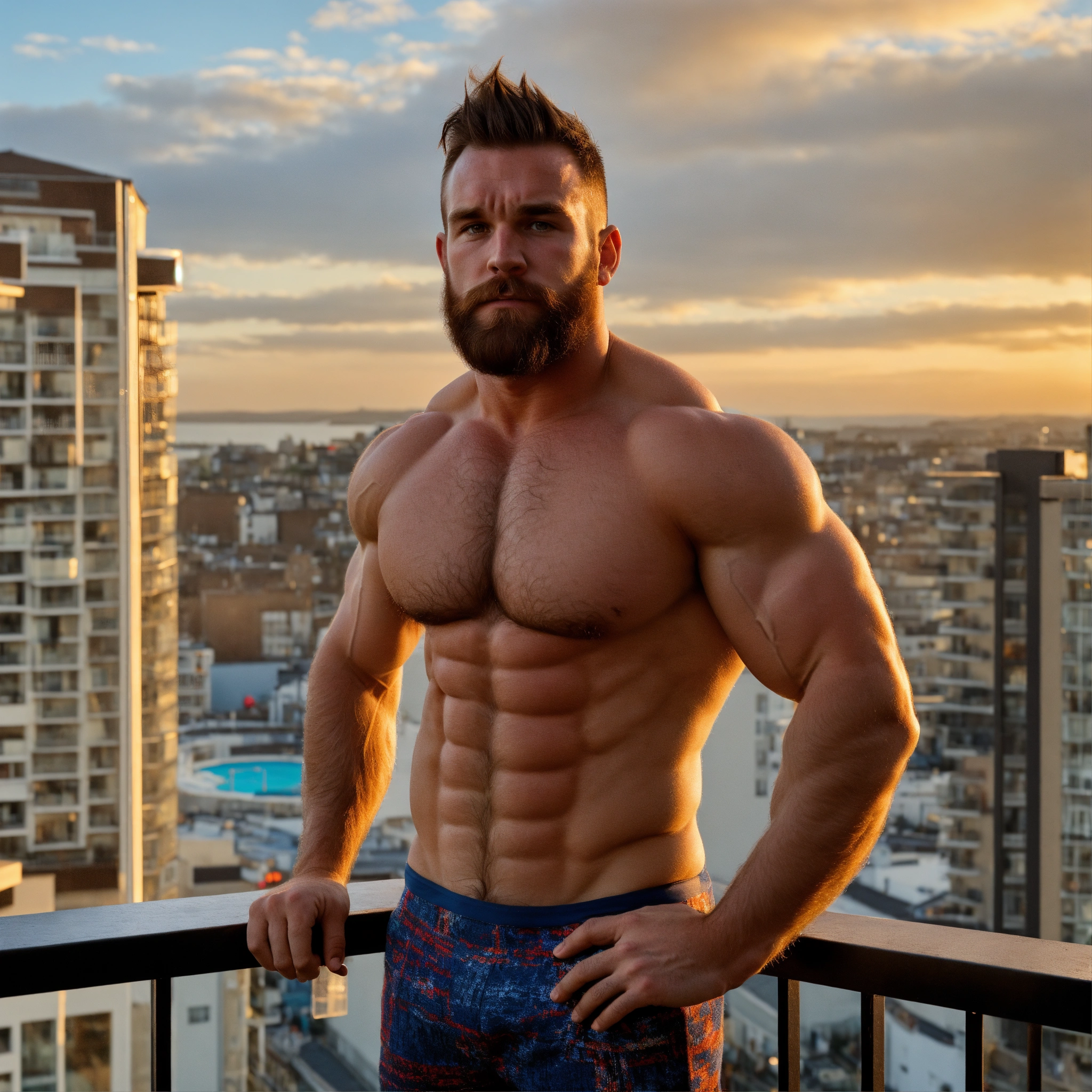 Lexica - 30-year-old hairy Scottish man with big muscles, big ...