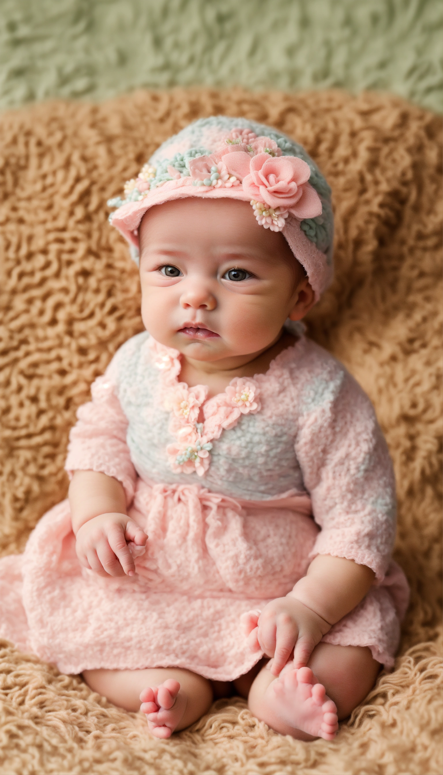 Lexica - A very beautiful cute precious newborn baby in love pastel ...