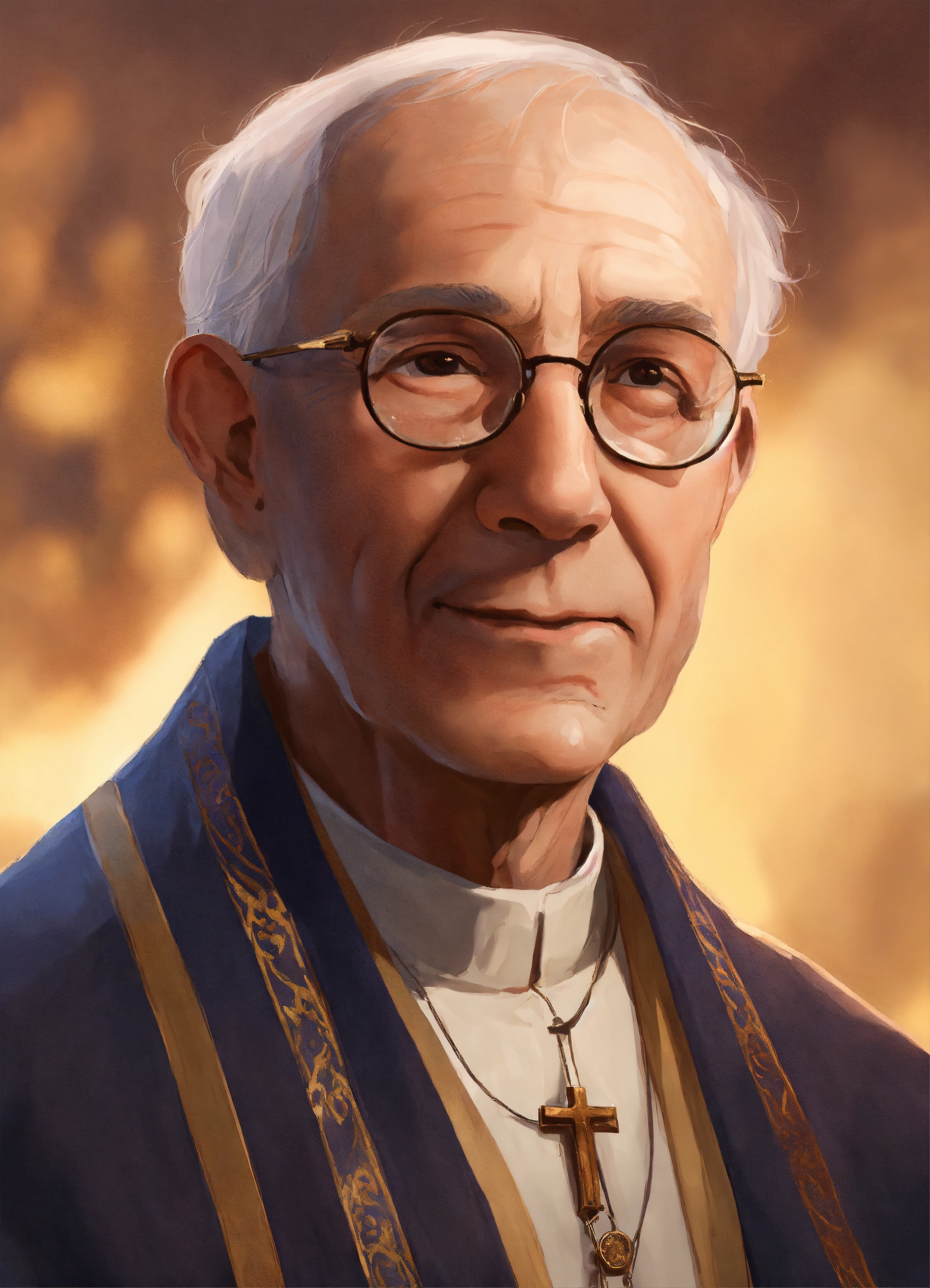 Lexica - Create a character based on a portrait of Priest Pierre Faure ...