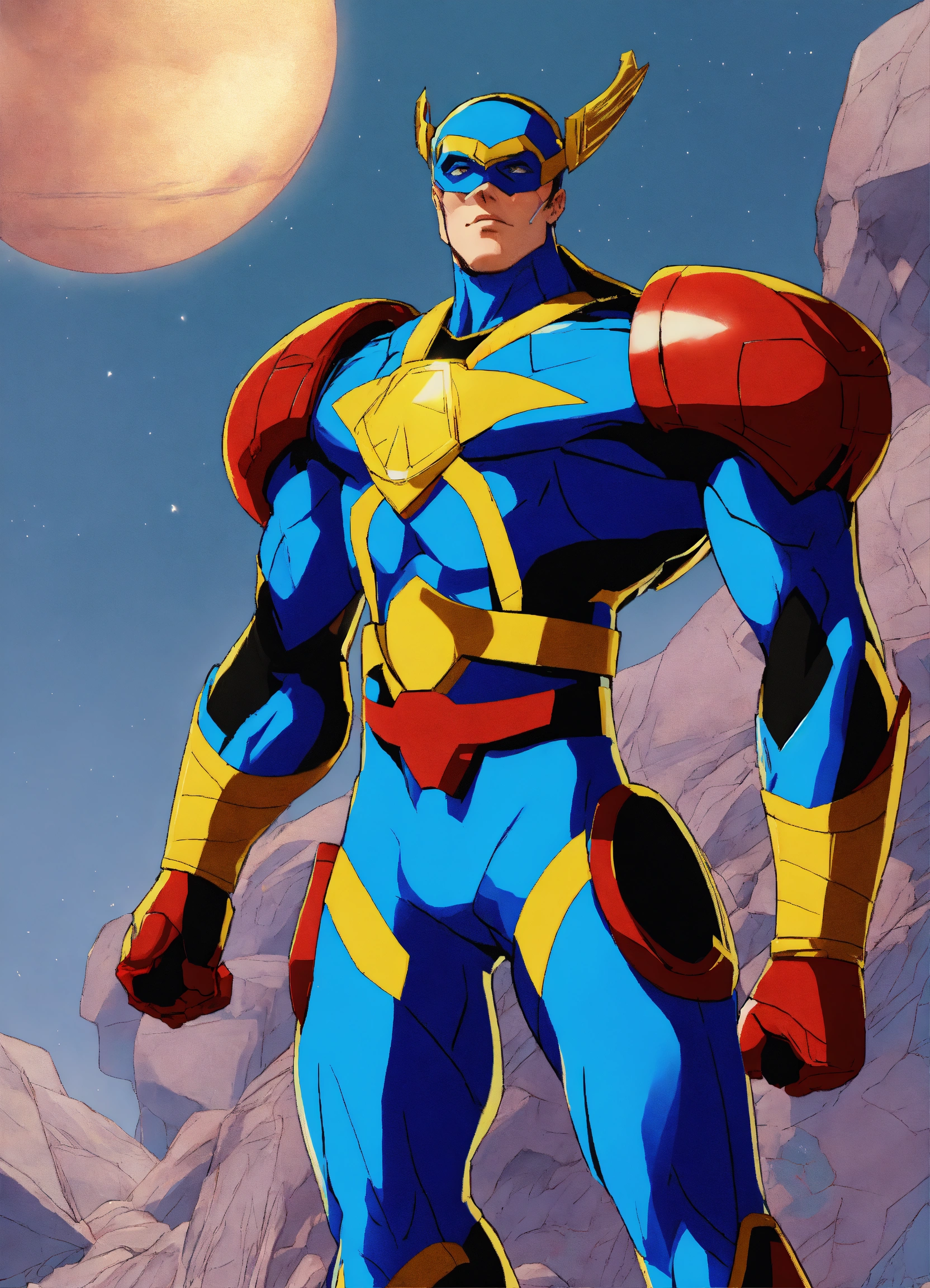 Lexica - Captain Atlas blue skinned kree starforce animated action ...