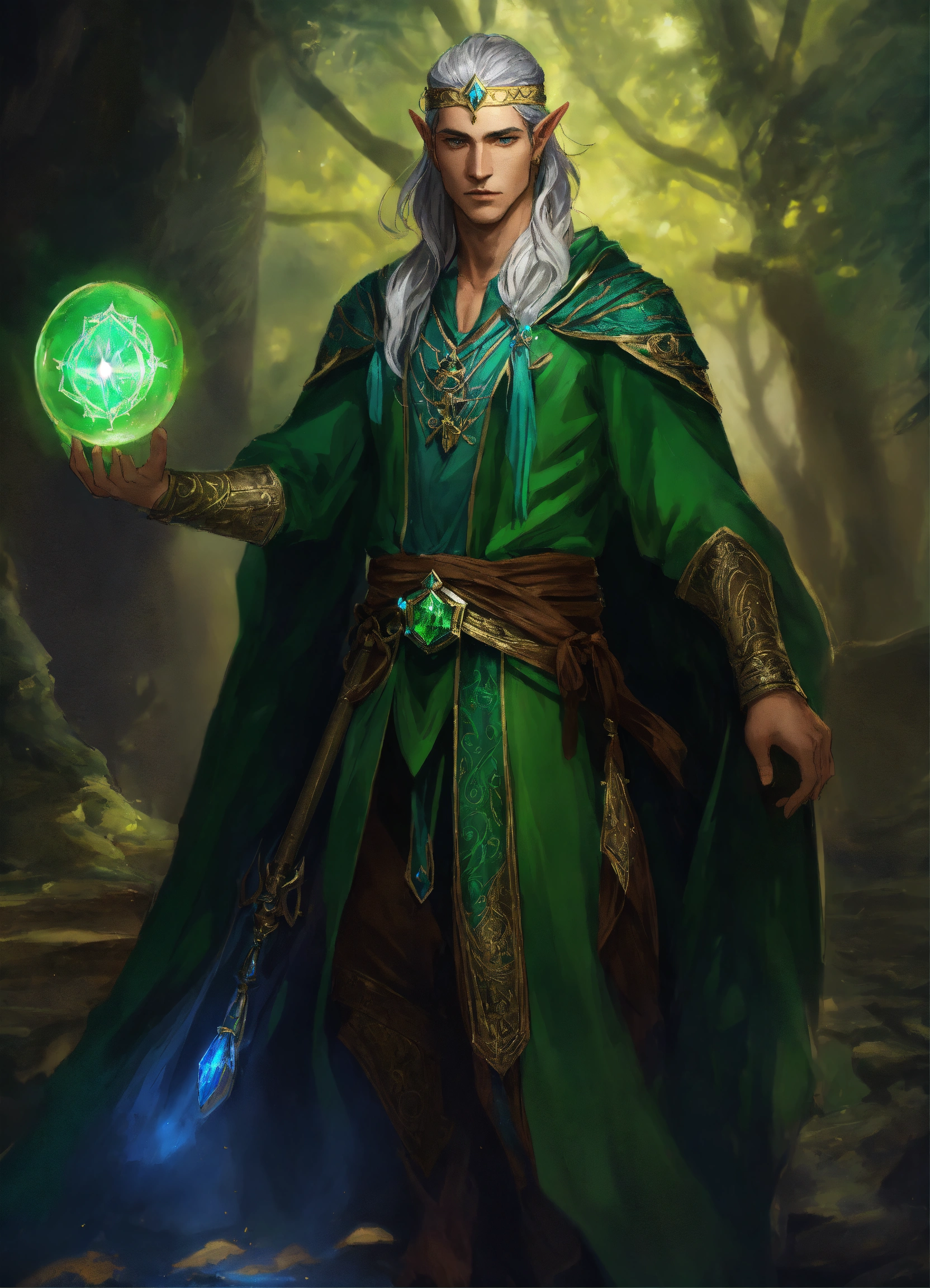 Lexica - Tuclis is a wise and enigmatic elf mage in a fantasy world. He ...