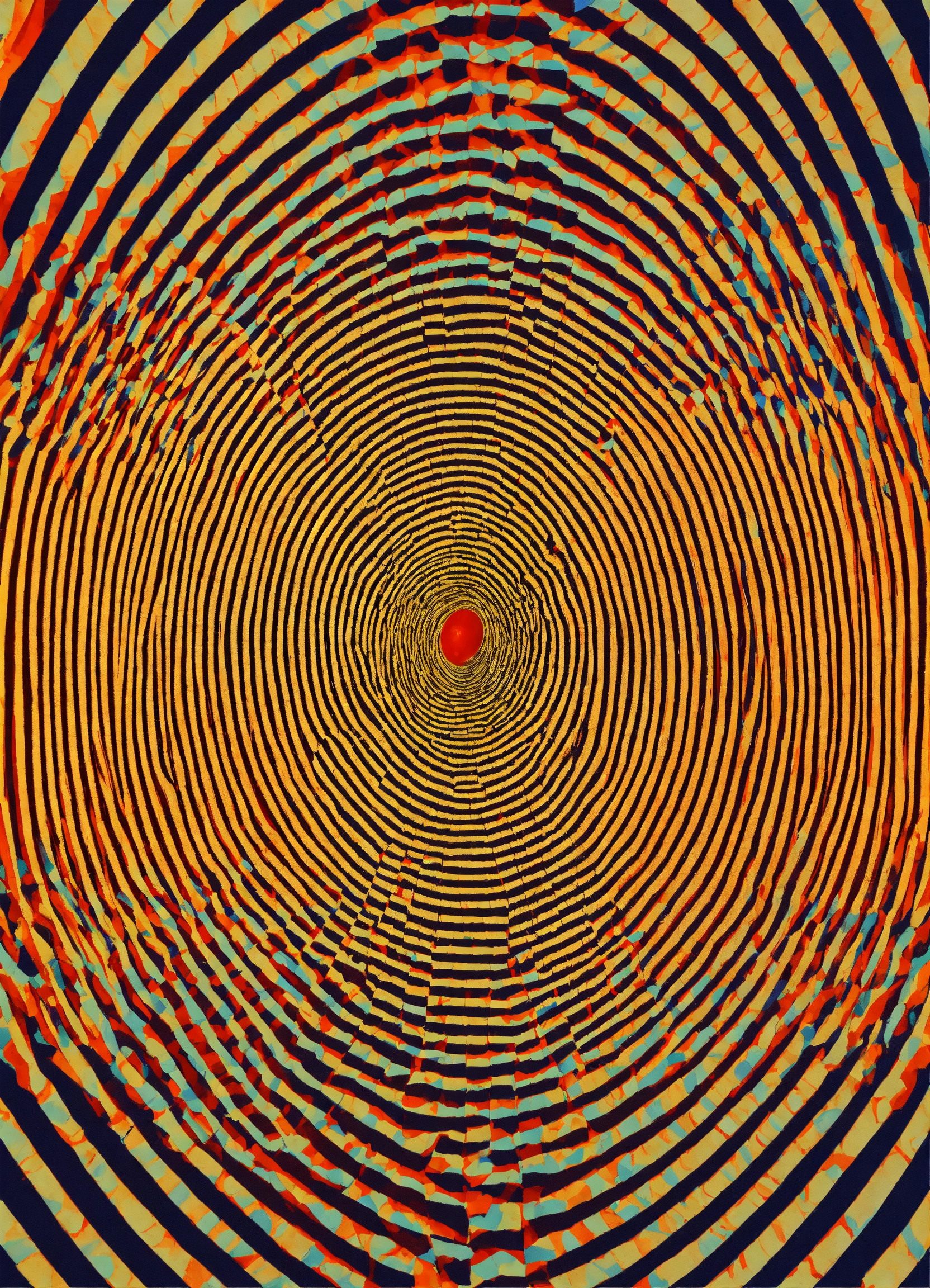 Lexica - An optical illusion with a central focus.