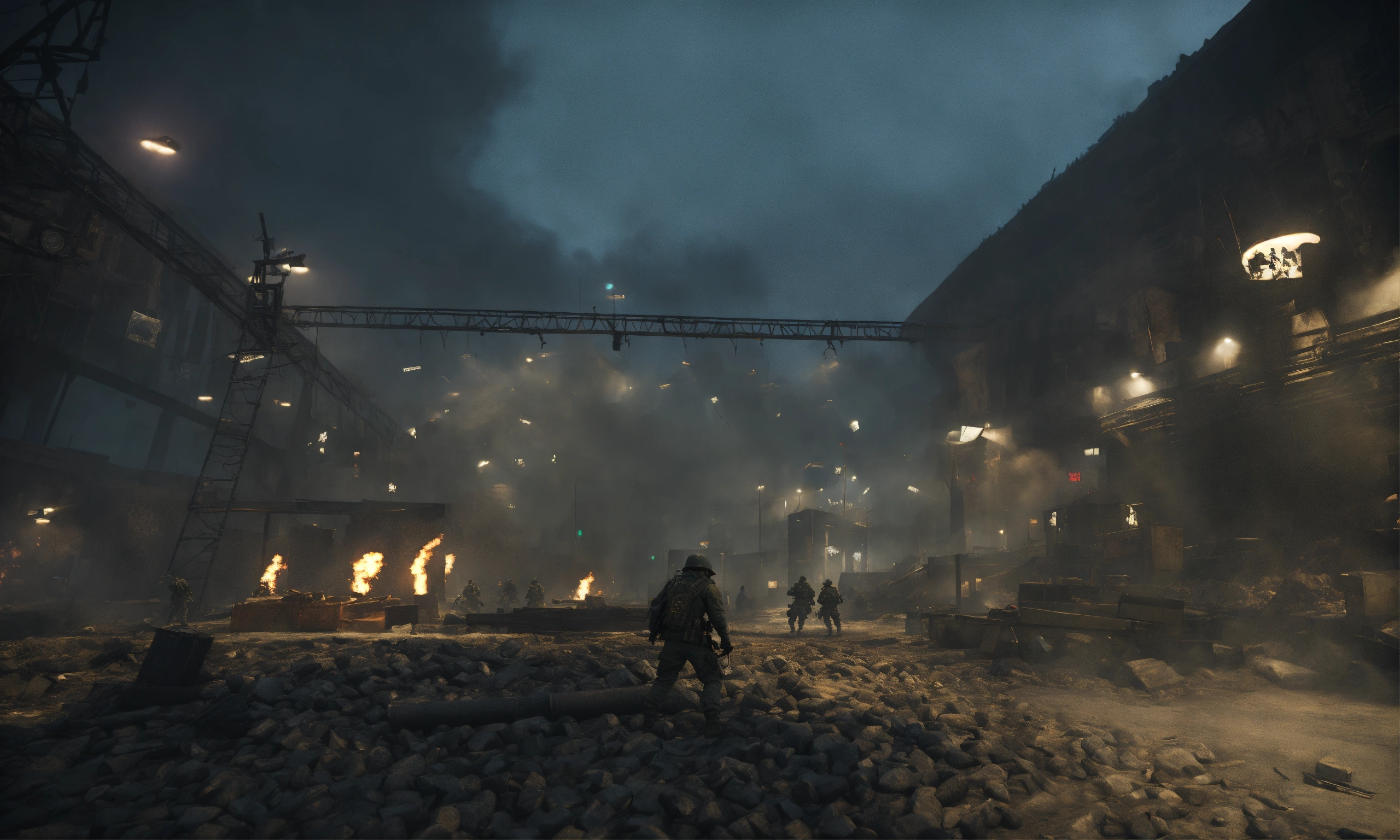 Lexica - Zombie hoard, call of duty warzone verdansk, outside, daytime ...