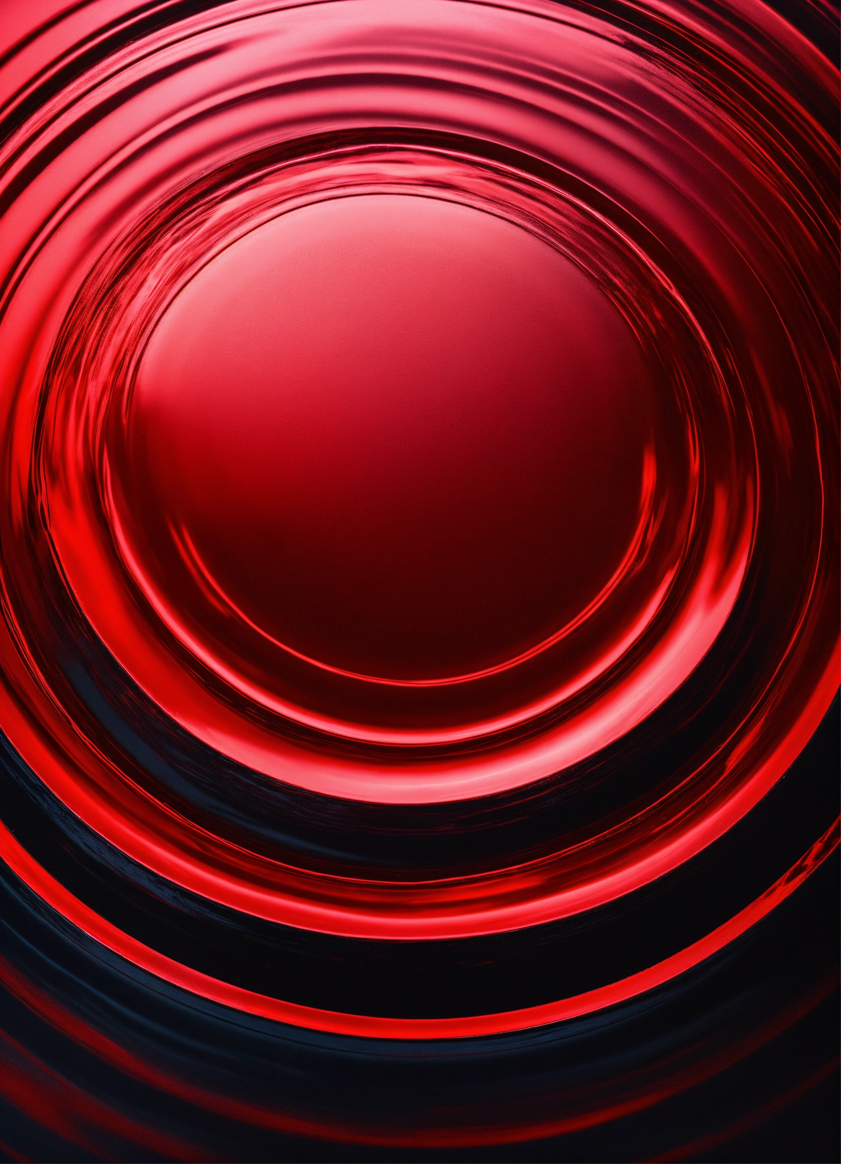 Lexica - Hyper realistic opaque red abstract circular metallic frozen ...