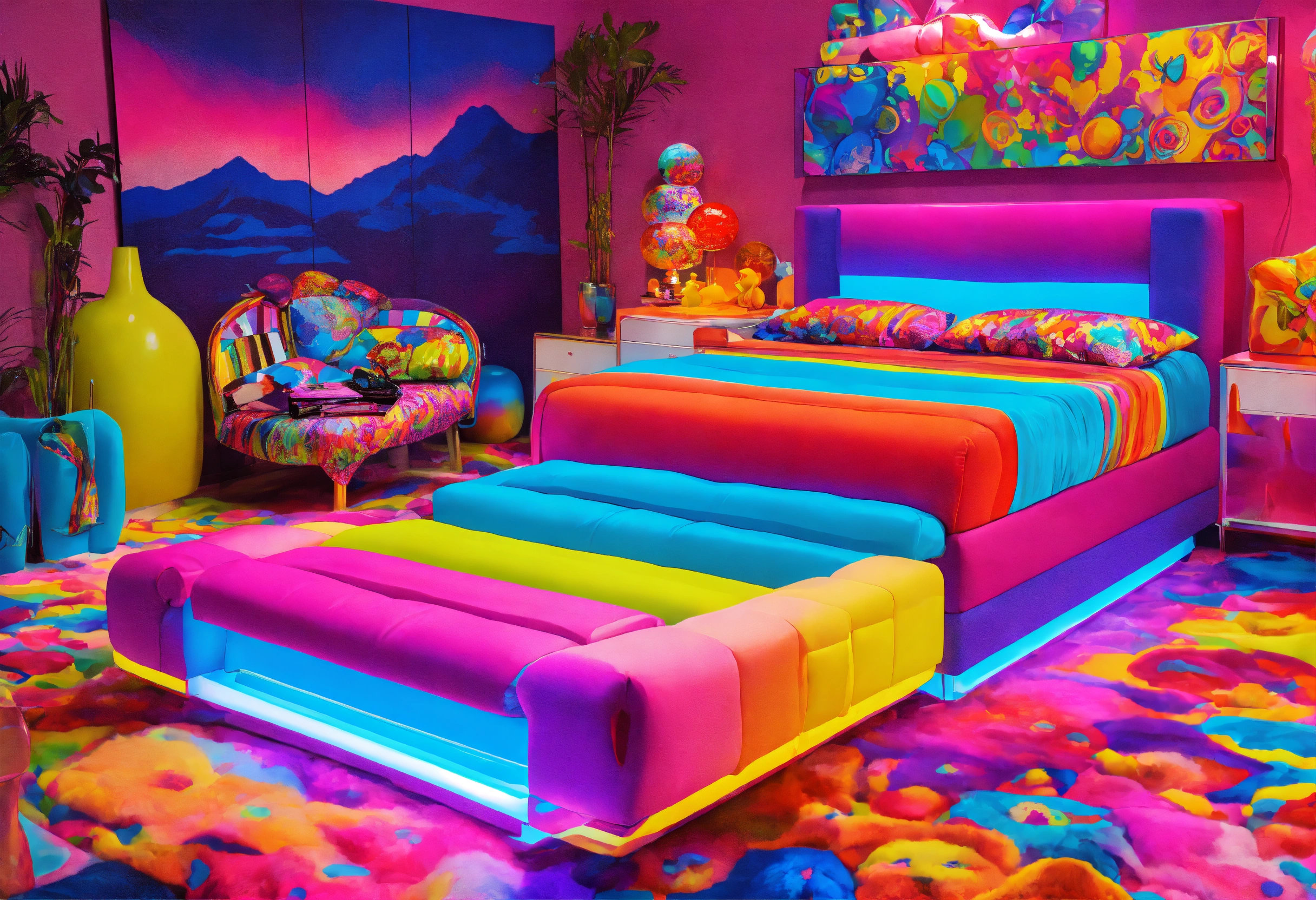Lexica - Lisa Frank inspired furniture