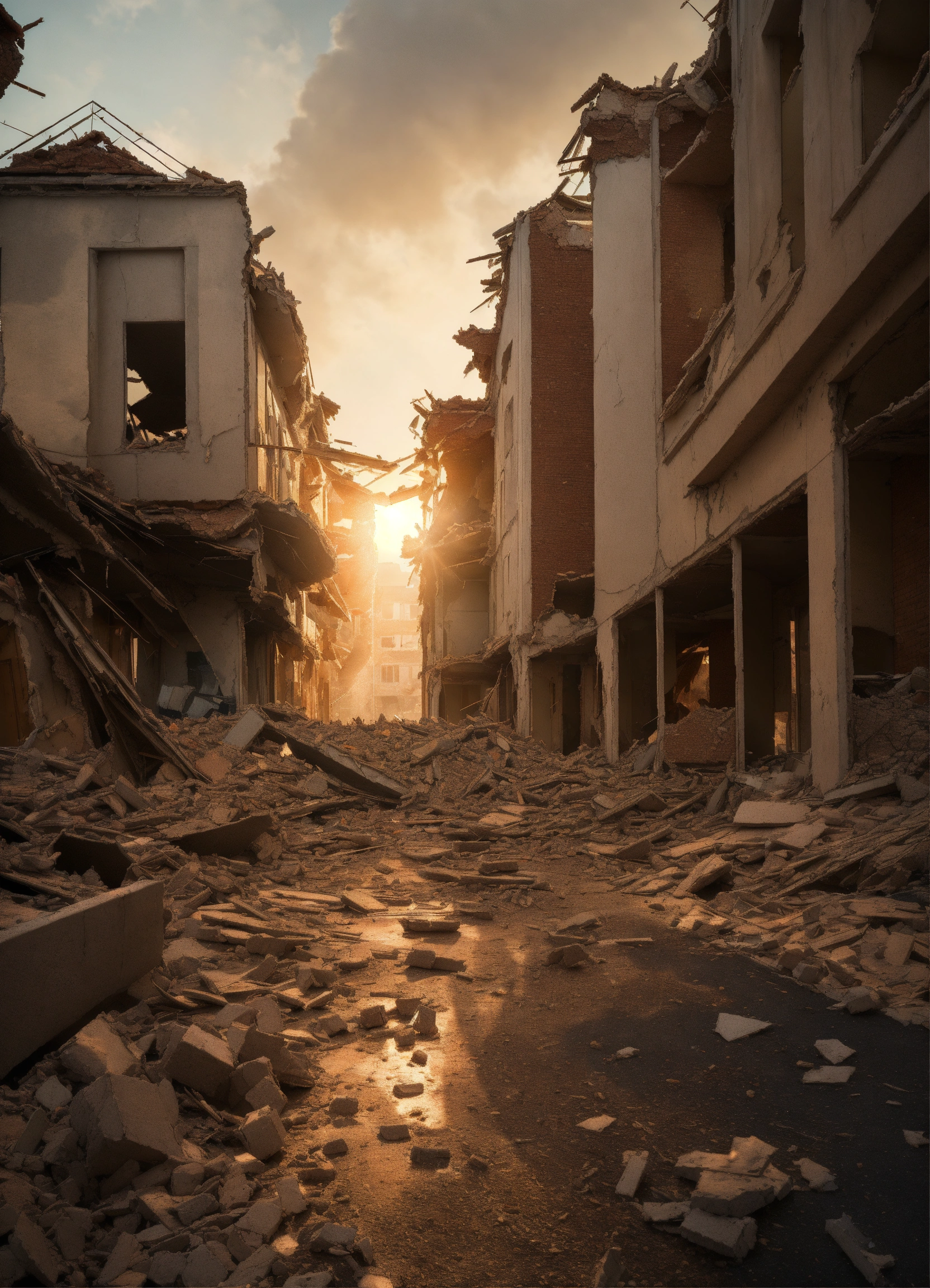 Lexica - Arthquake, buildings falling apart, desesperation, high ...