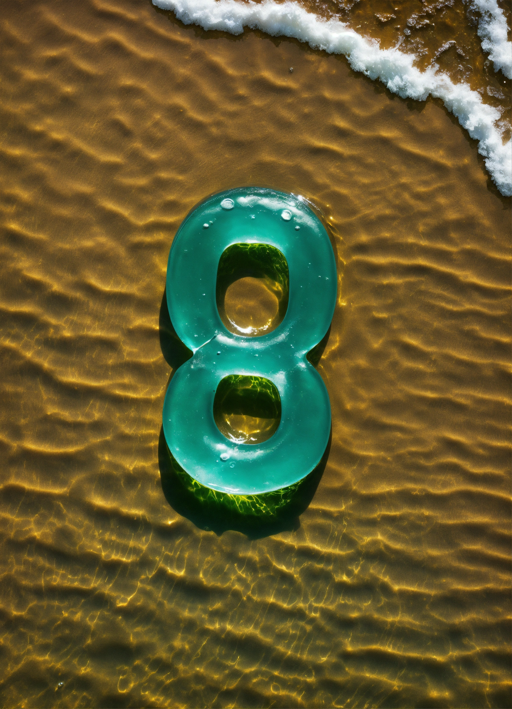 Lexica - The number 60 written in water