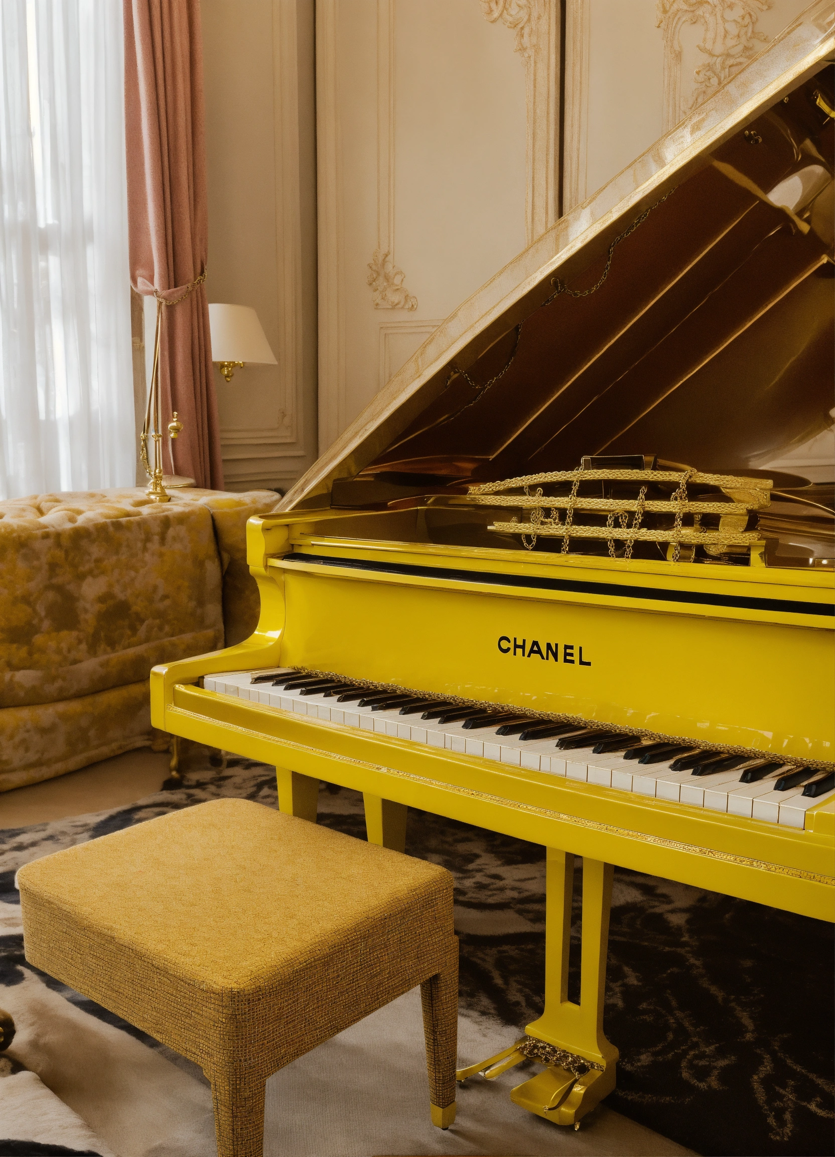 Lexica - Large space Chanel tweed chain piano