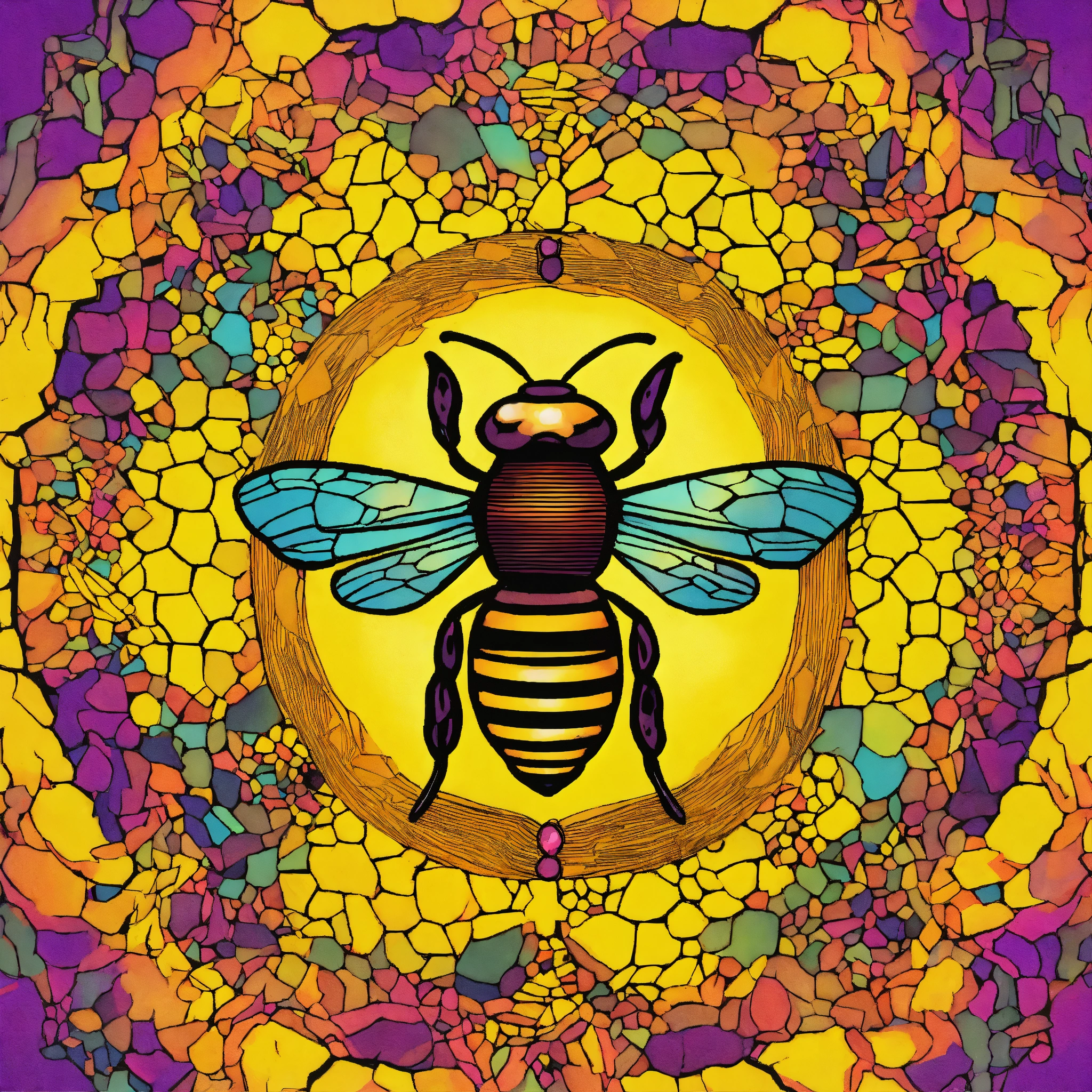 Lexica - Electric psychedelic bee hive