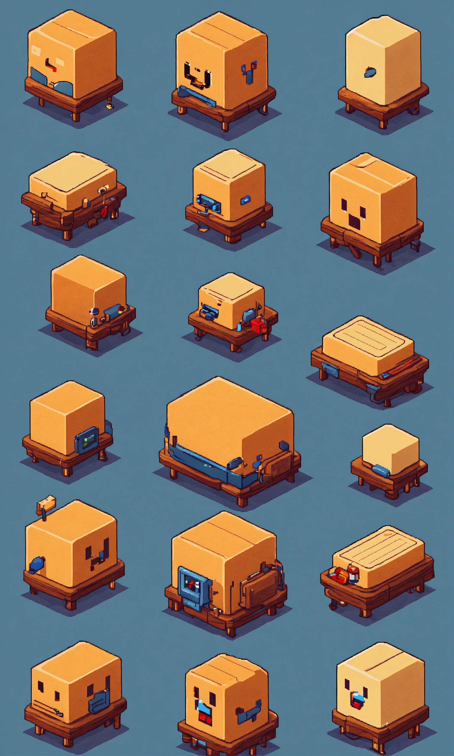 Lexica - Simple pixel art. Concept walking animation for a smiling ...