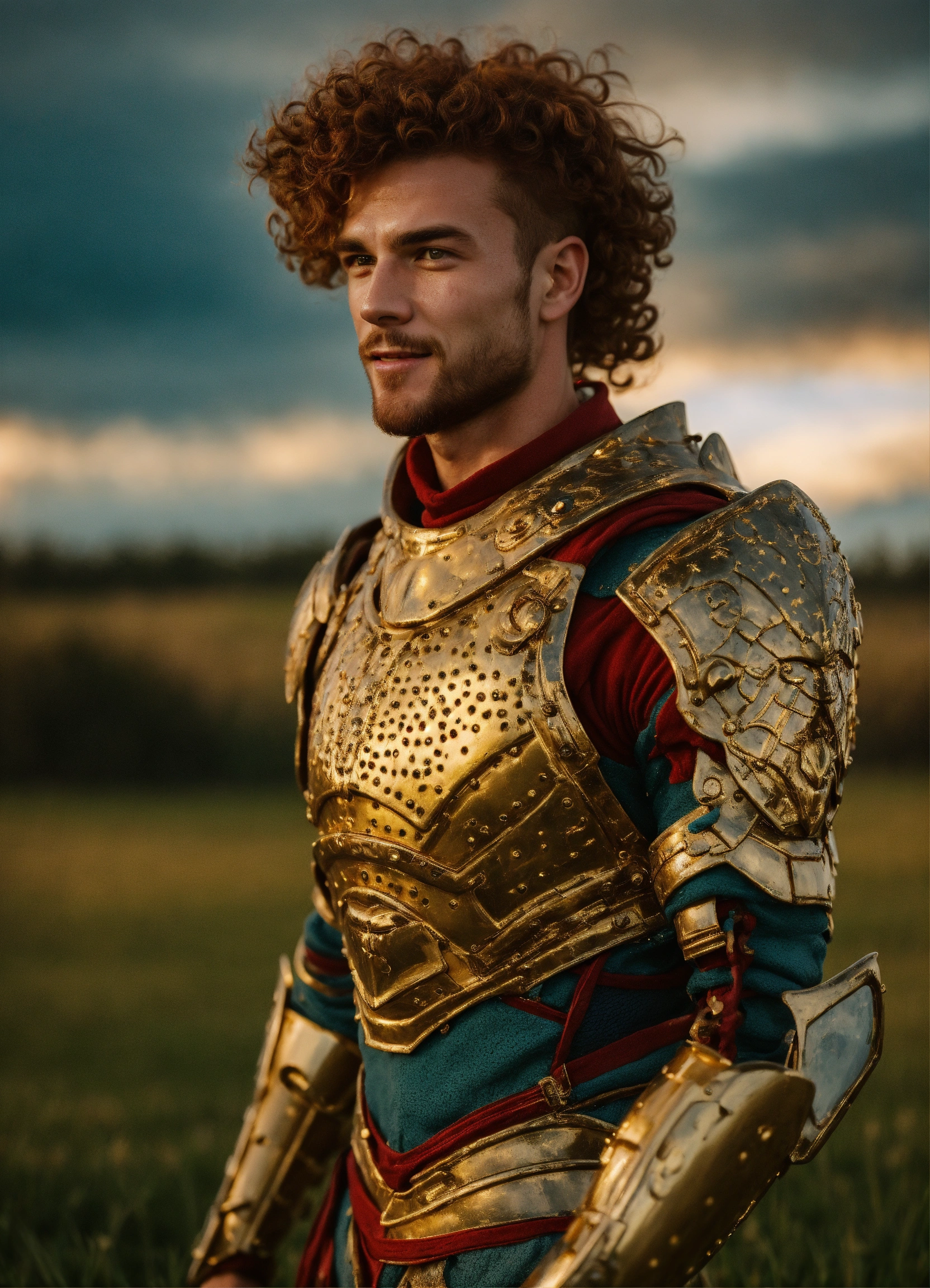 Lexica - Handsome human-looking alien male. With spotted red skin ...