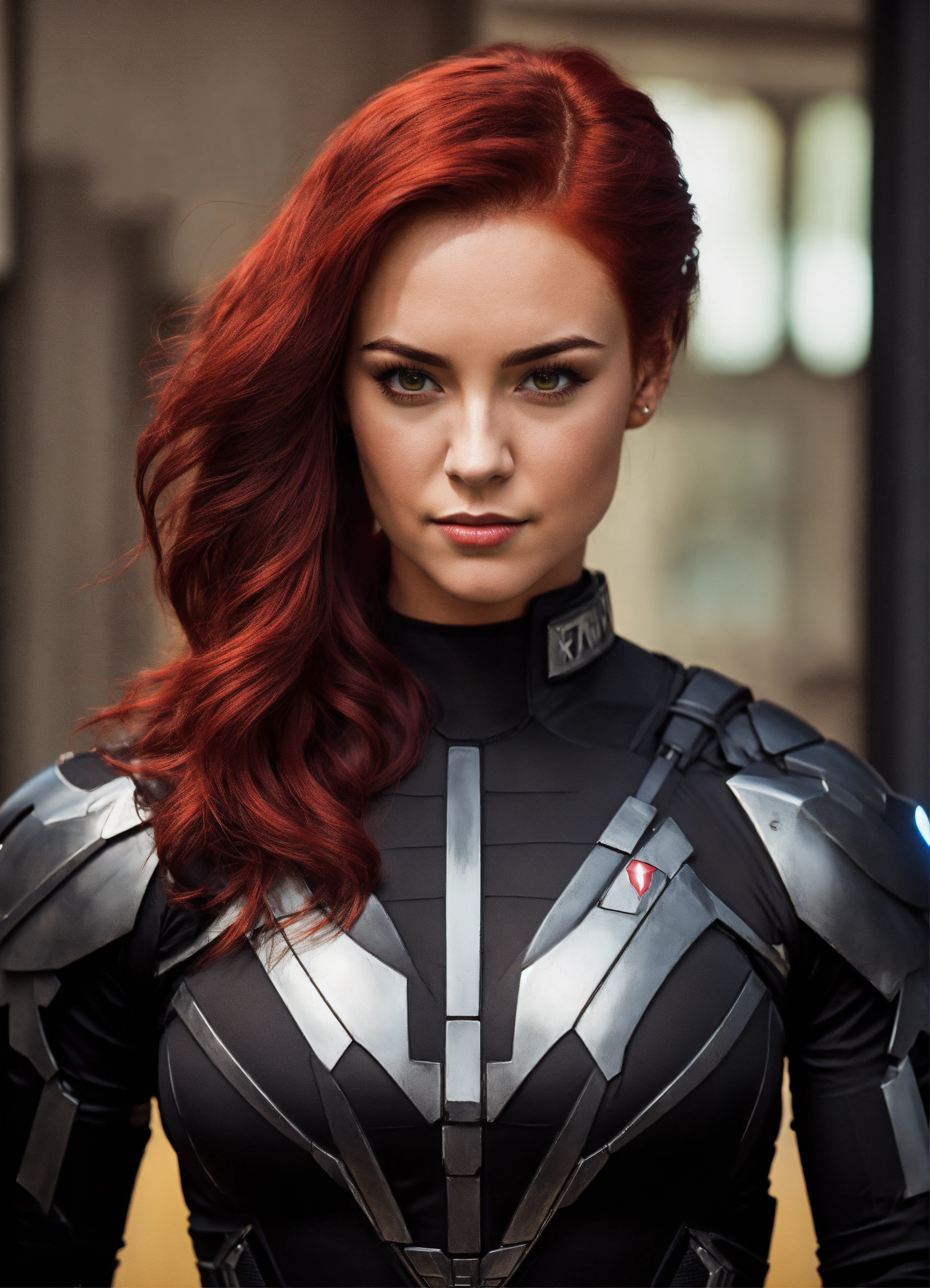 Lexica - Fitness model female X-Men Shadowcat with red hair wearing ...