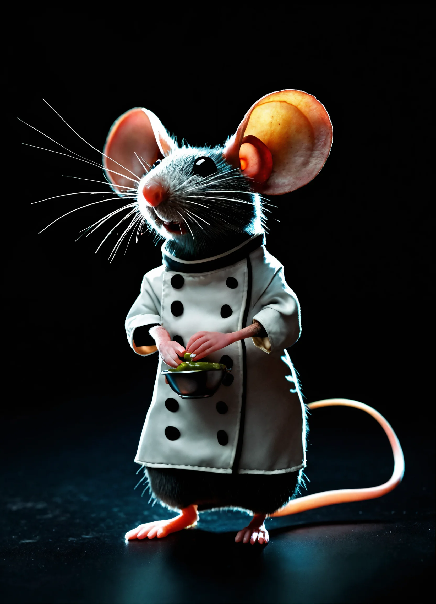 Lexica - A mouse dressed like a chef, funny and pro like ratatouille ...