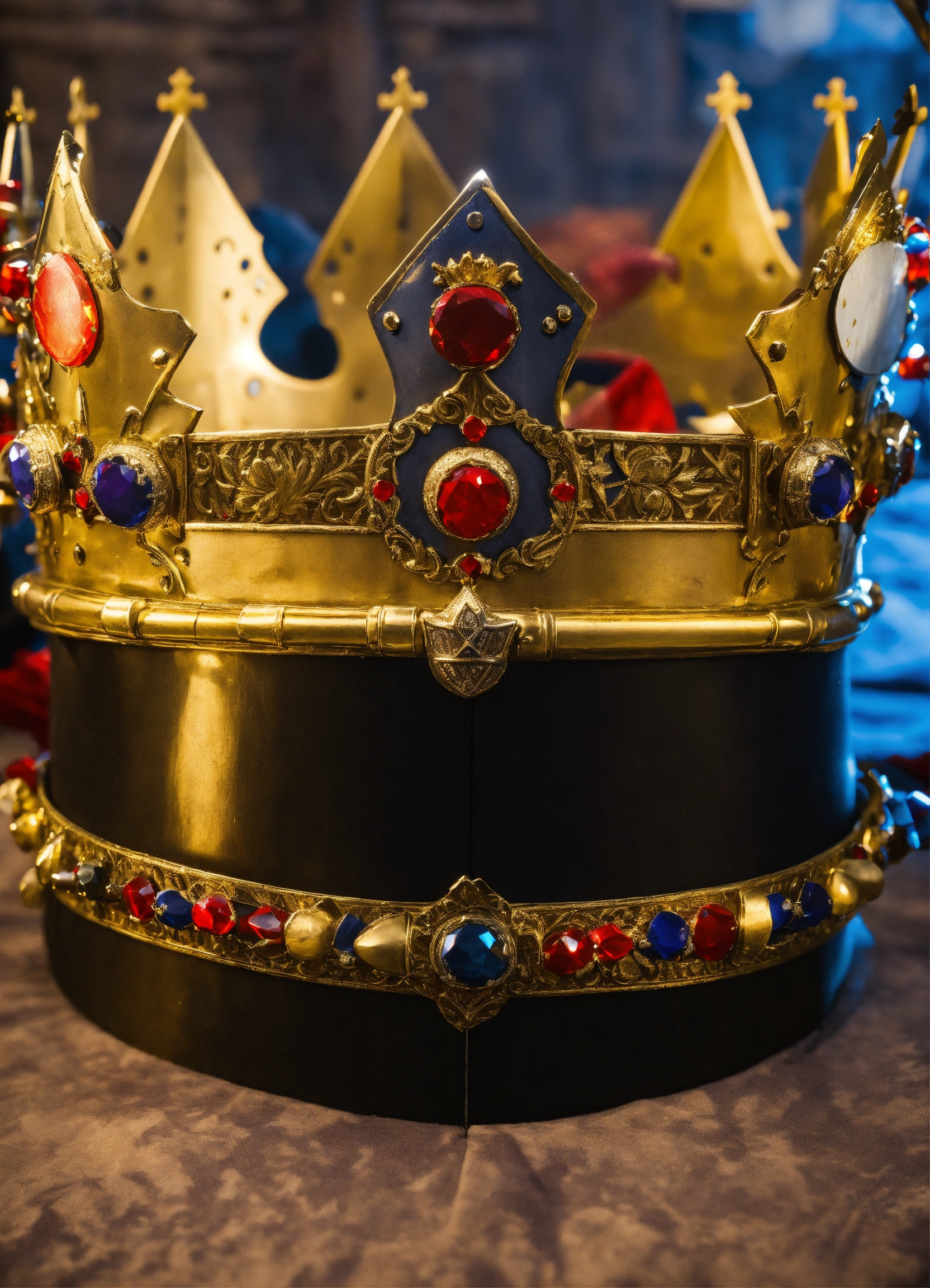 Lexica - Create a medieval king crown that has five sword tips, two ...