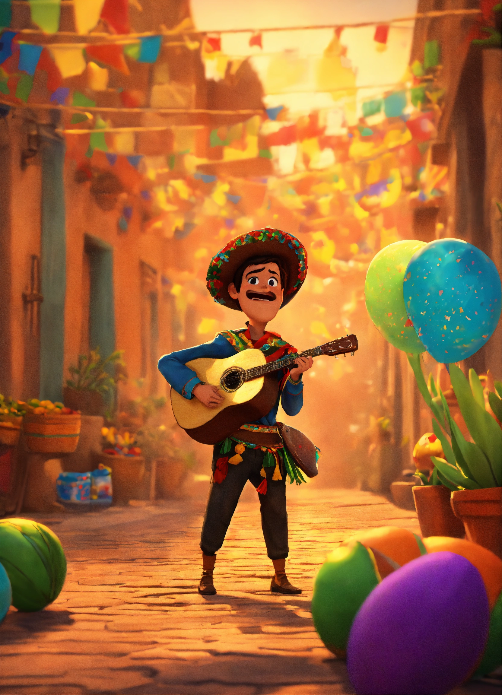 Lexica - Pixar animation of cinco de mayo, pixar style cartoon