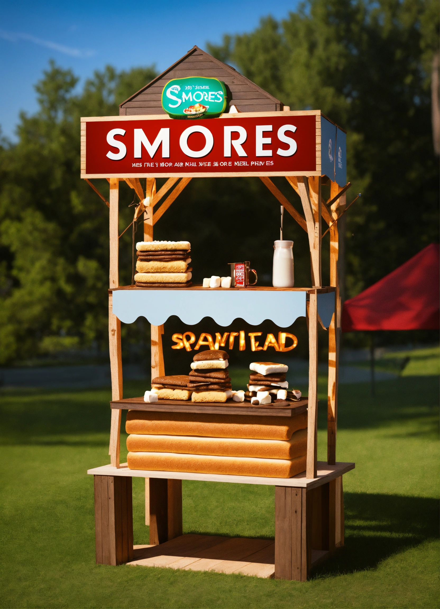 Lexica - Smores booth outdoor 3d sign