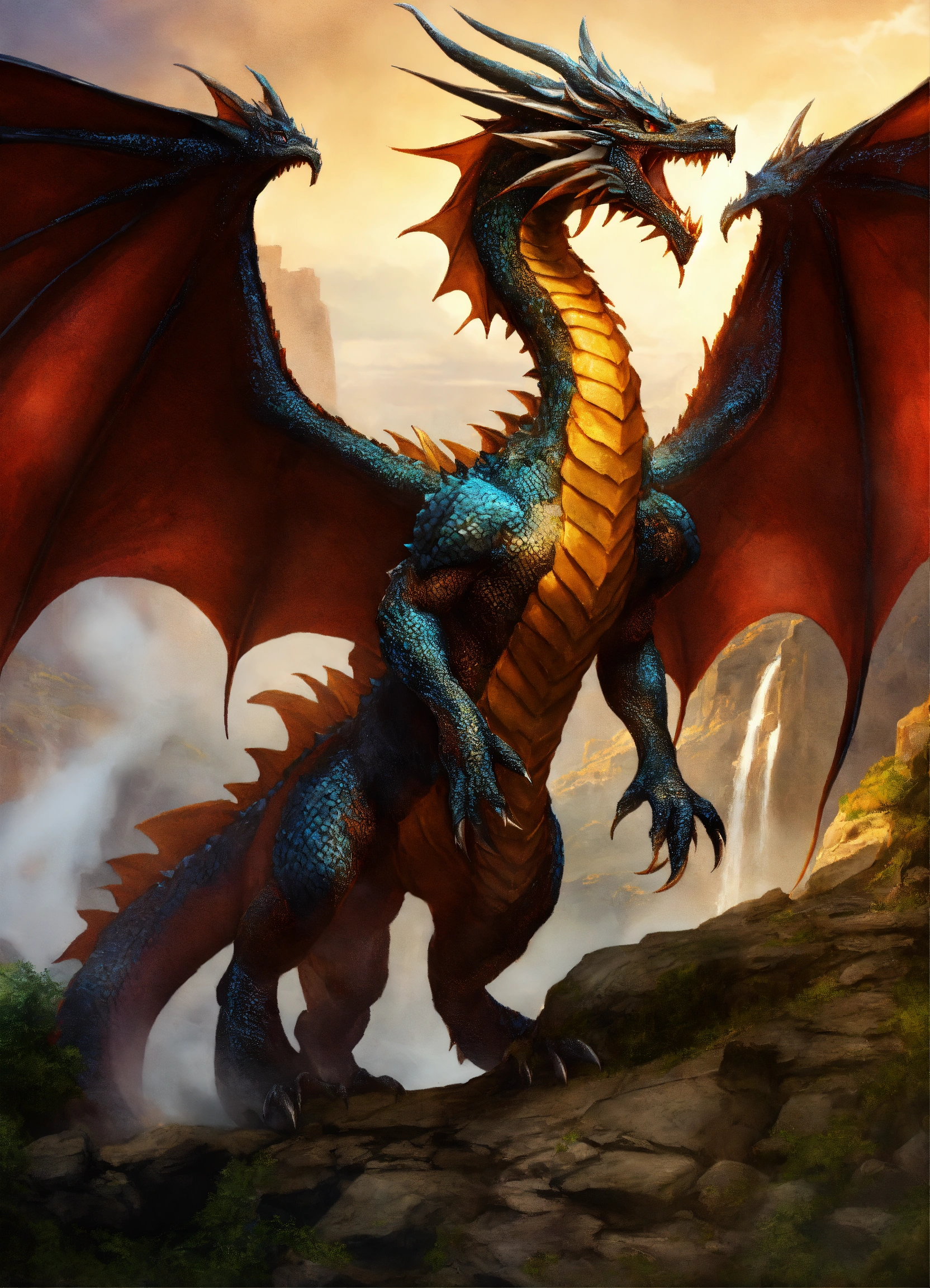 Lexica - Big powerful beautiful dragon