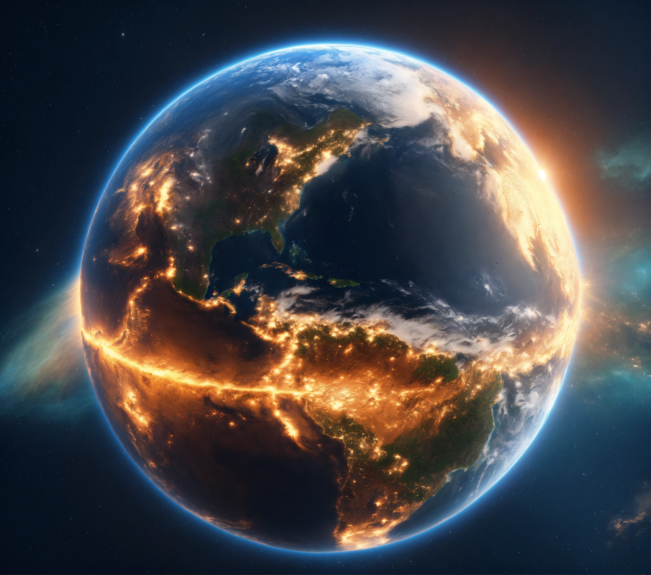 Lexica - Image of a dying Earth from space, environmental degradation ...